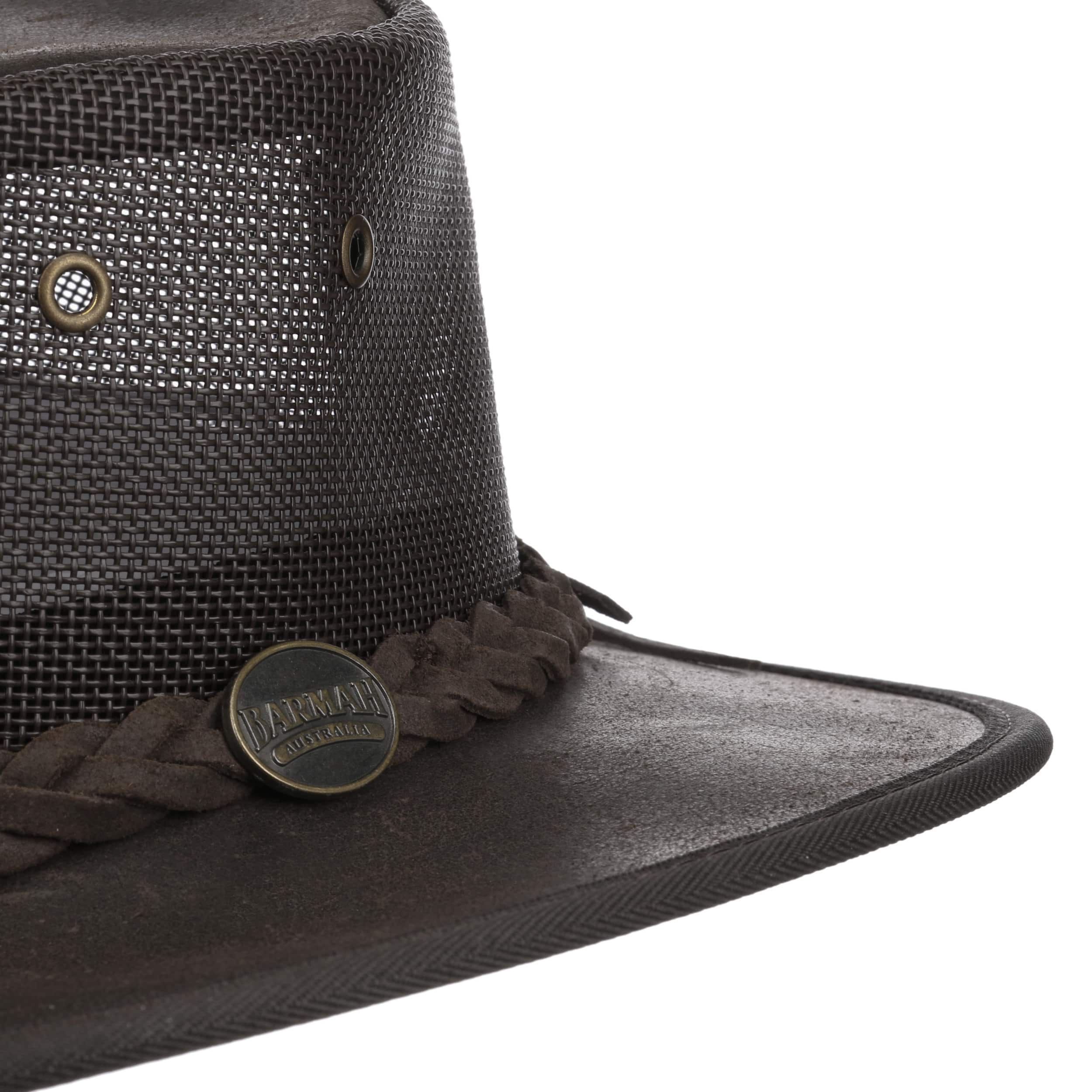 Foldaway Cooler Leather Hat by Barmah - 113,95