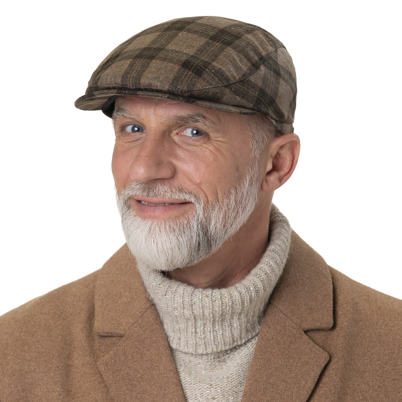 Frankie Silk Check Flat Cap by Mayser - 83,95