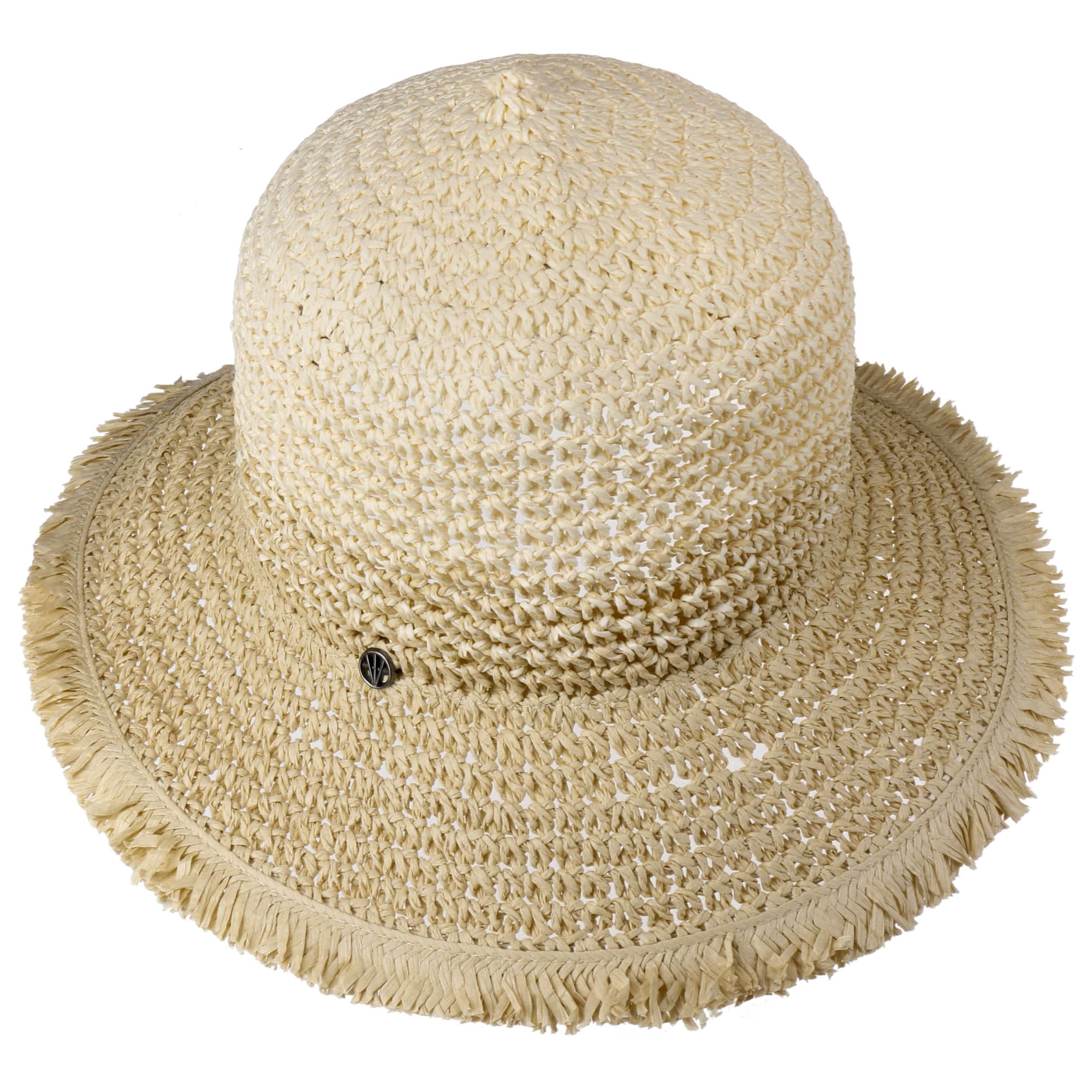 Frayed Edge Straw Hat by Loevenich - 53,95