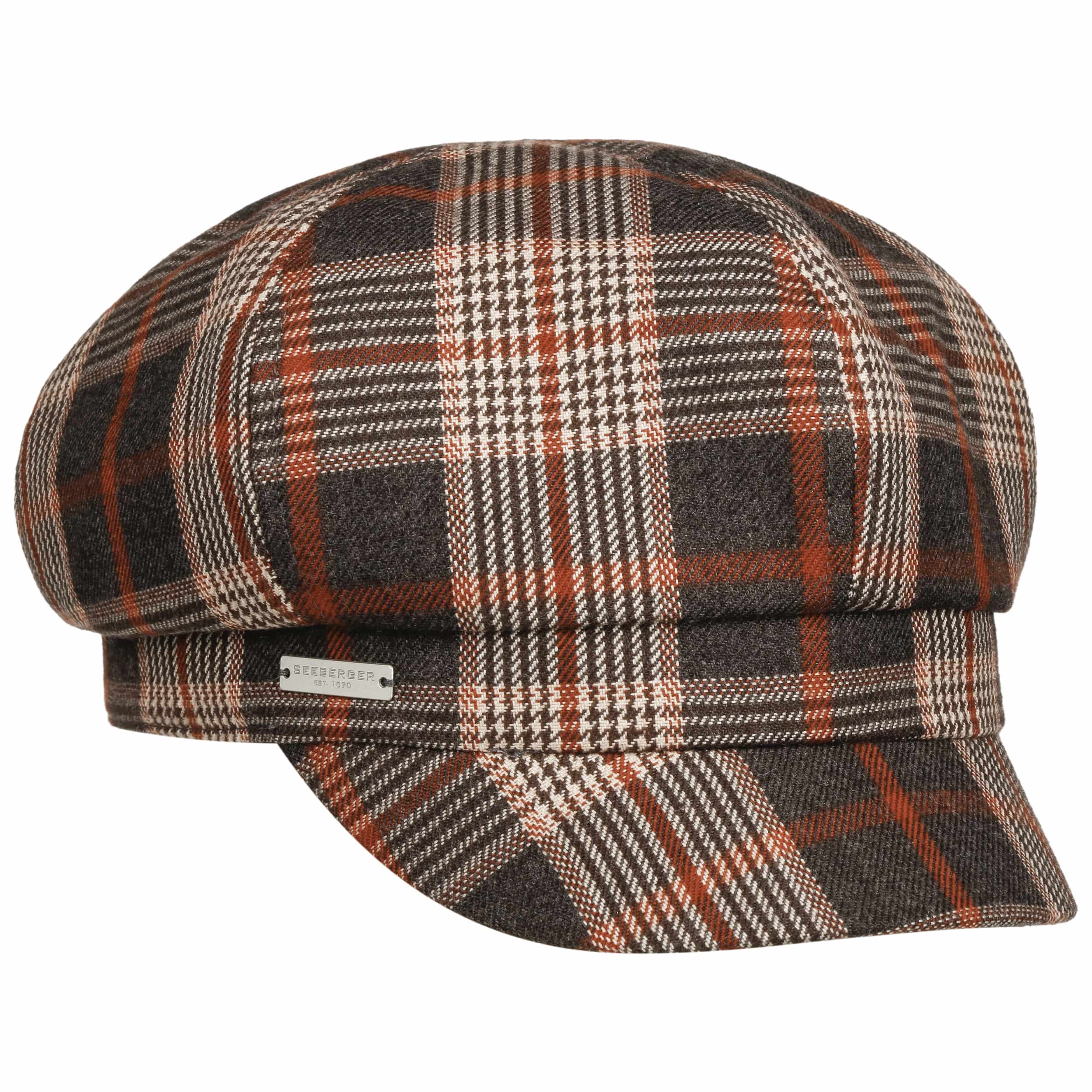 Gadiala Check Newsboy Cap by Seeberger - 49,95