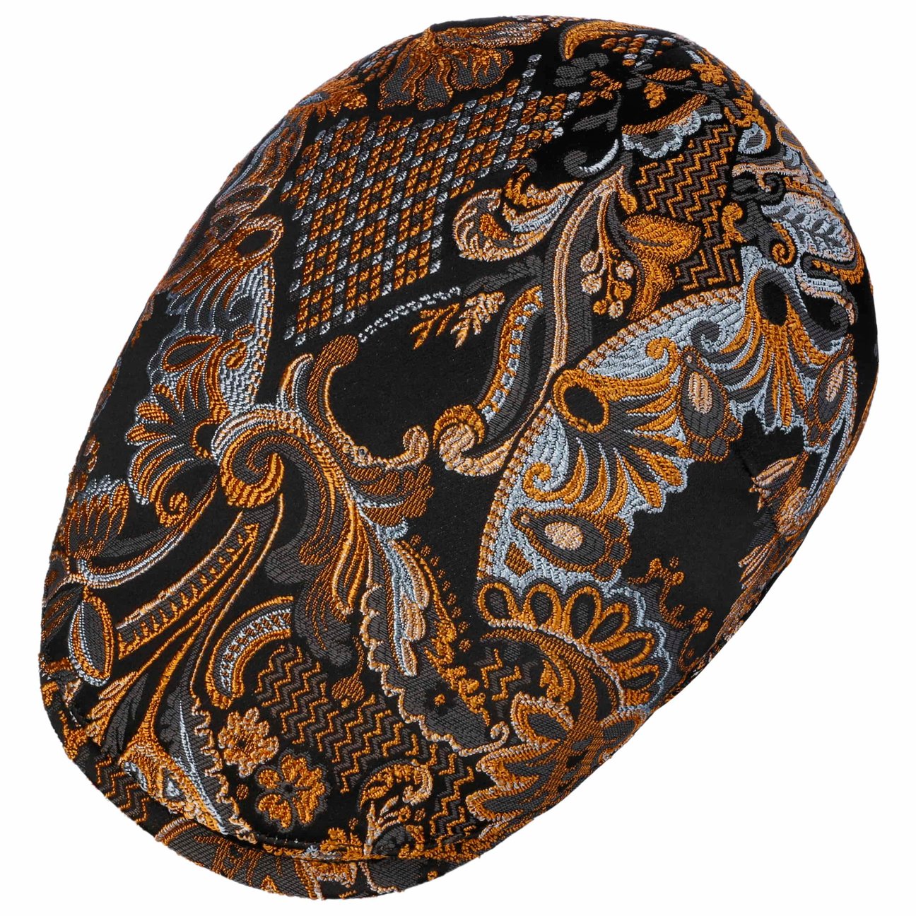 Golden Paisley Flat Cap by Alfonso D’Este --> Shop Hats, Beanies & Caps ...