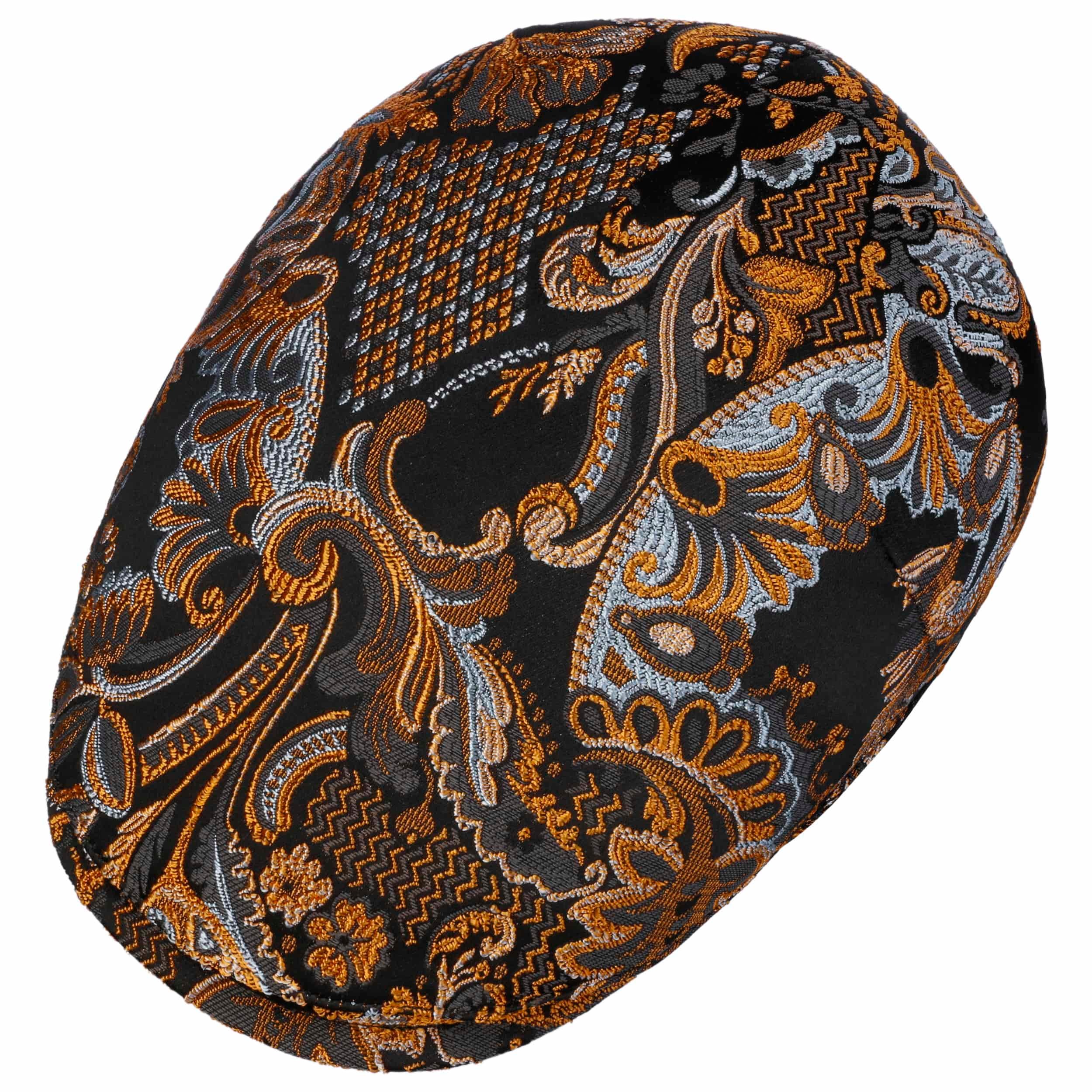 Golden Paisley Flat Cap by Alfonso D’Este - 76,95