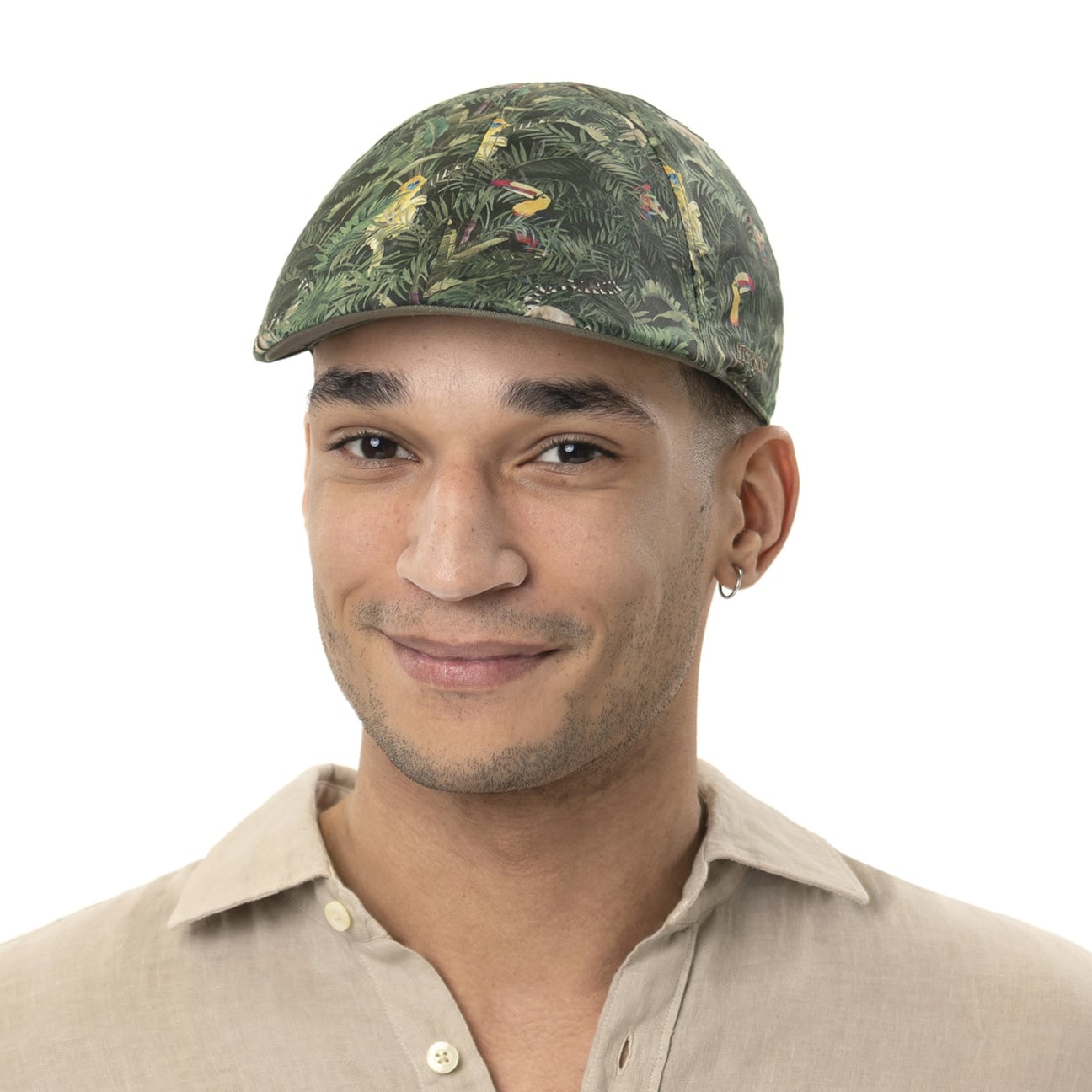 Green Jungle Flat Cap by Stetson - 39,00