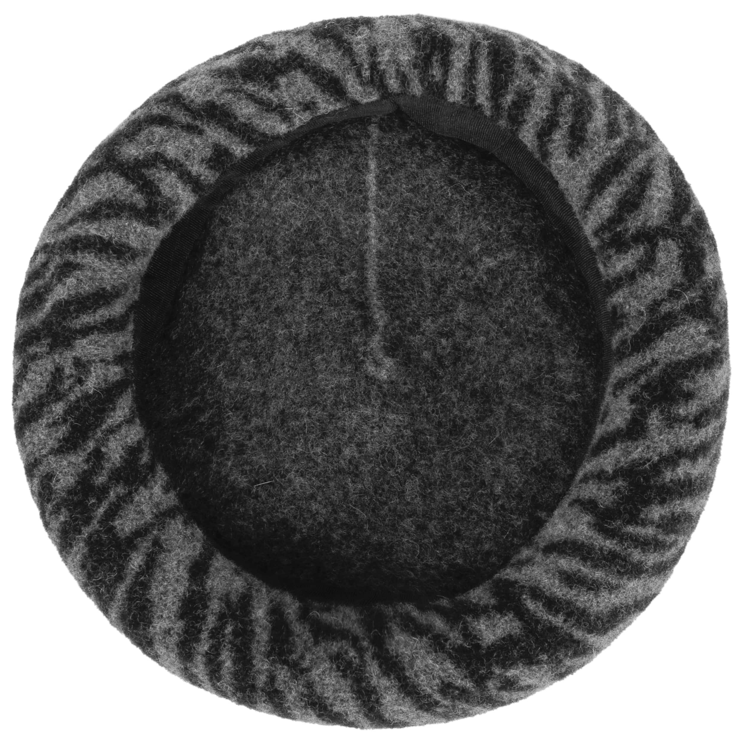 Grey Zebra Wool Beret by Lipodo - 42,95