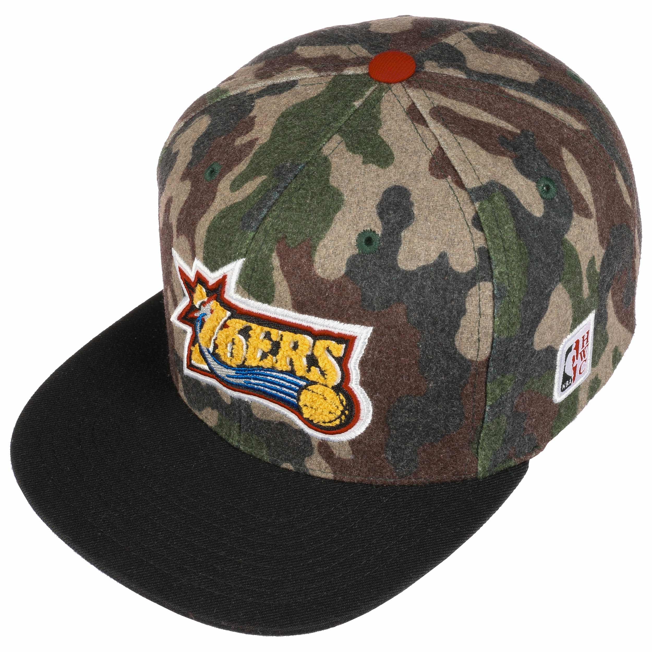 HWC Camo Flannel 76ers Cap by Mitchell & Ness - 28,95