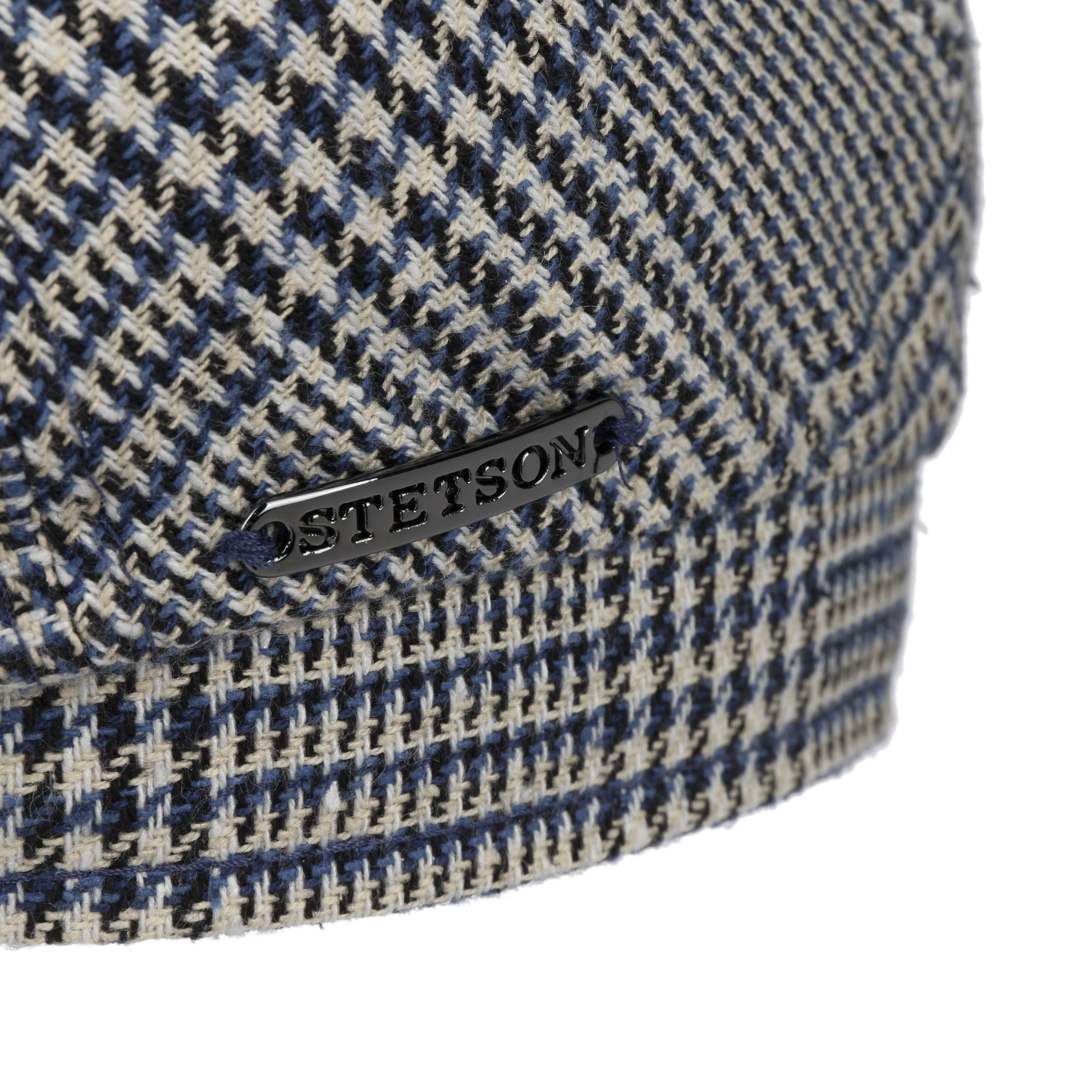 Hardwick Houndstooth Flat Cap by Stetson - 129,00