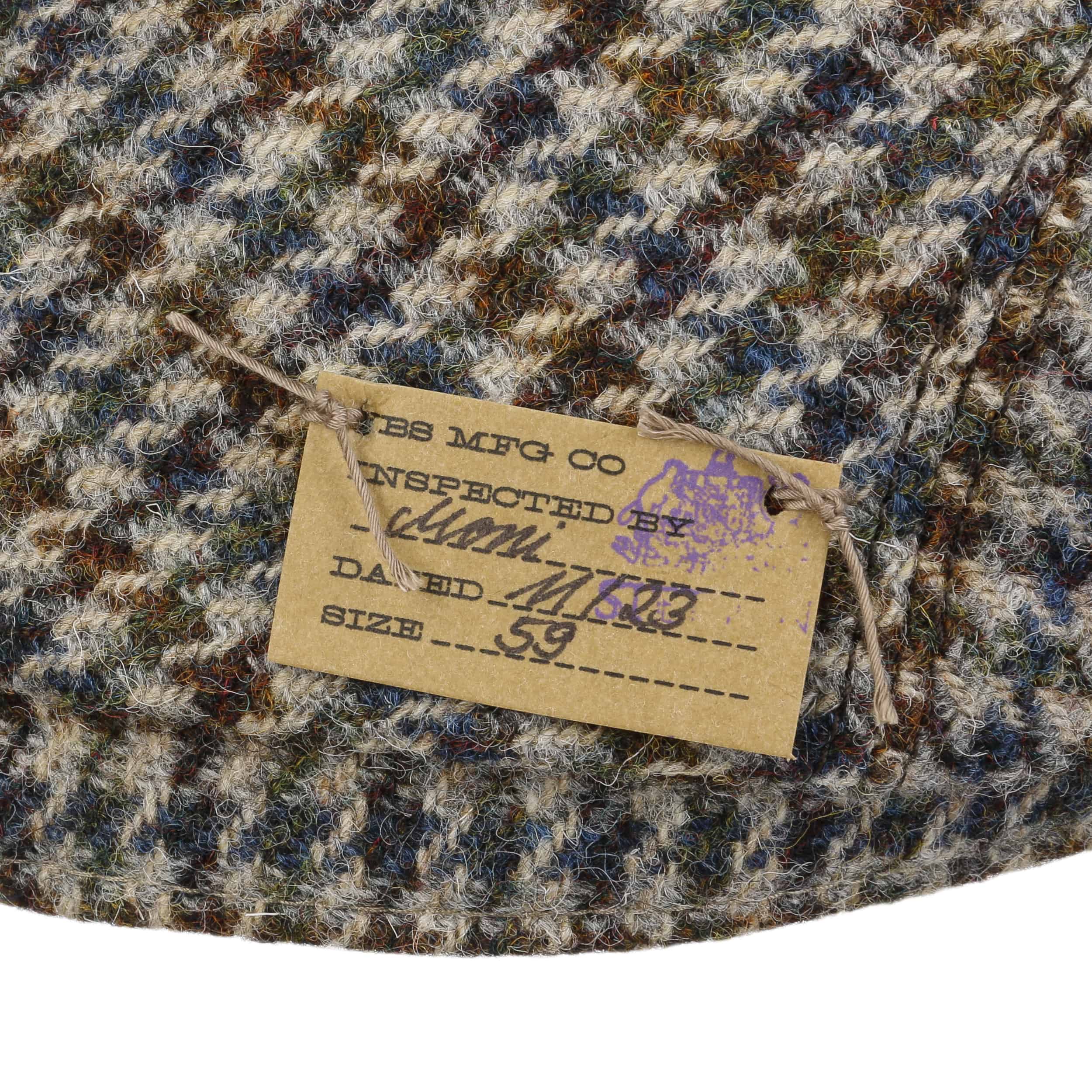 Harris Tweed Houndstooth Driver Cap by Stetson - 179,00