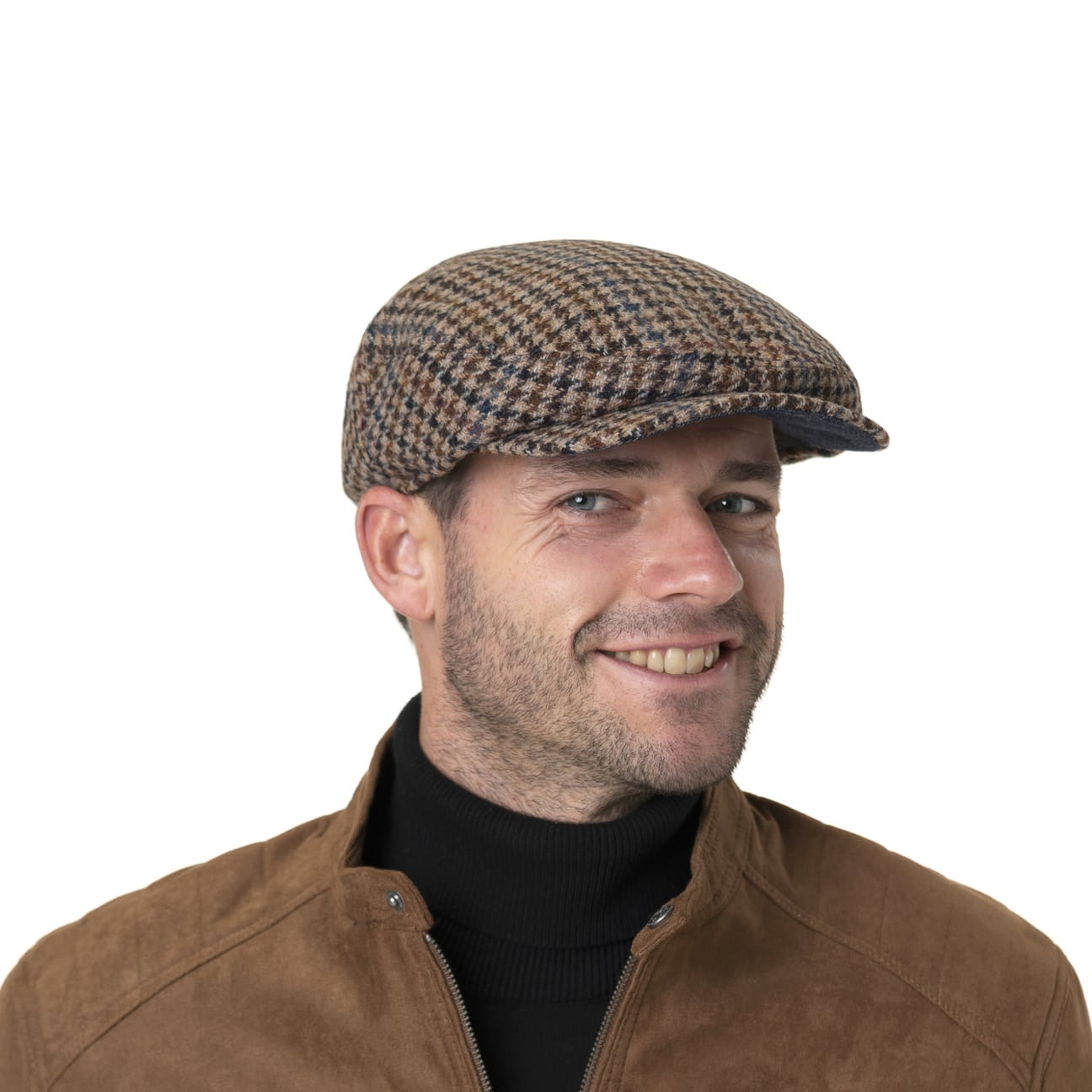 Harris Tweed Long Peak Flat Cap by Stetson - 103,95