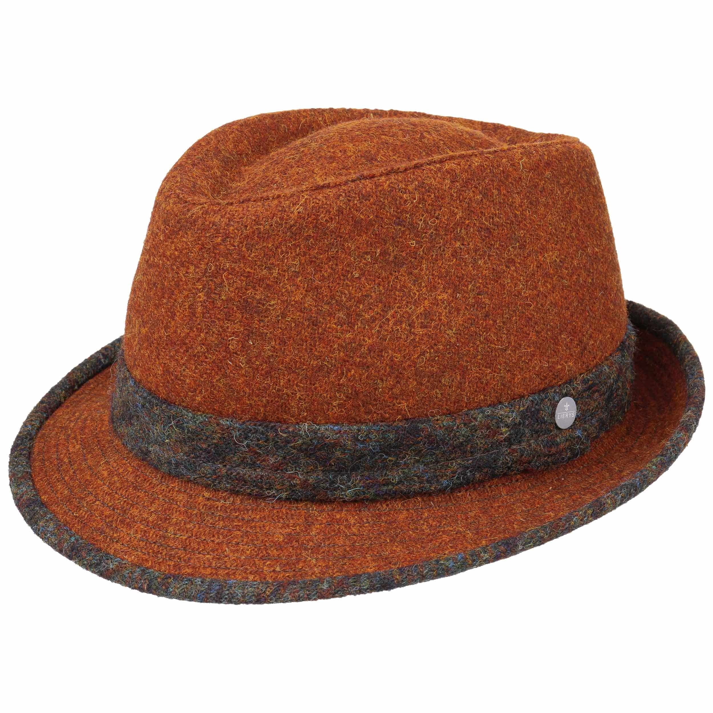 Harris Tweed Twotone Trilby Hat by Lierys - 103,95