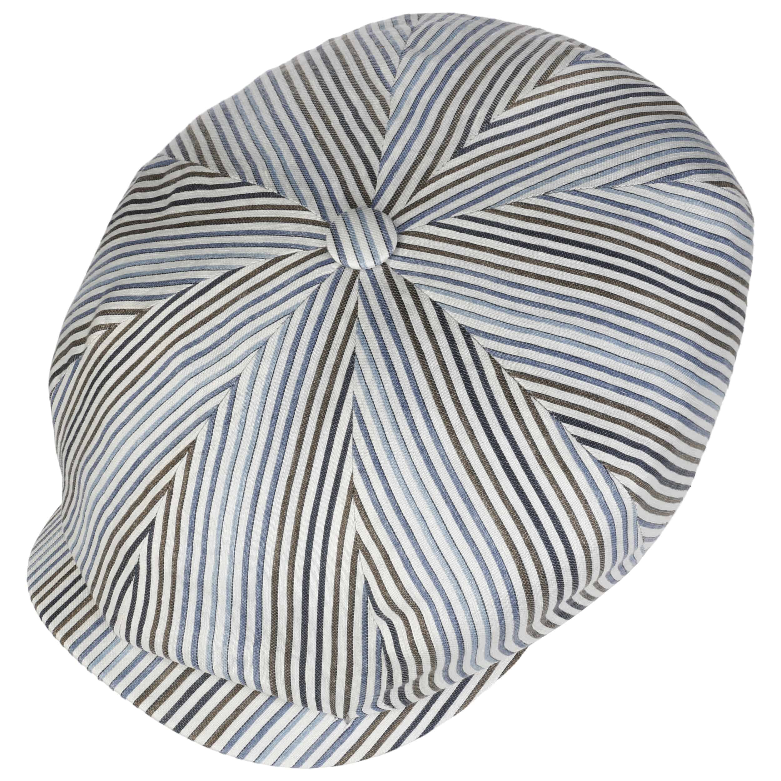 Hatteras Fresh Stripes Flat Cap by Stetson - 103,95
