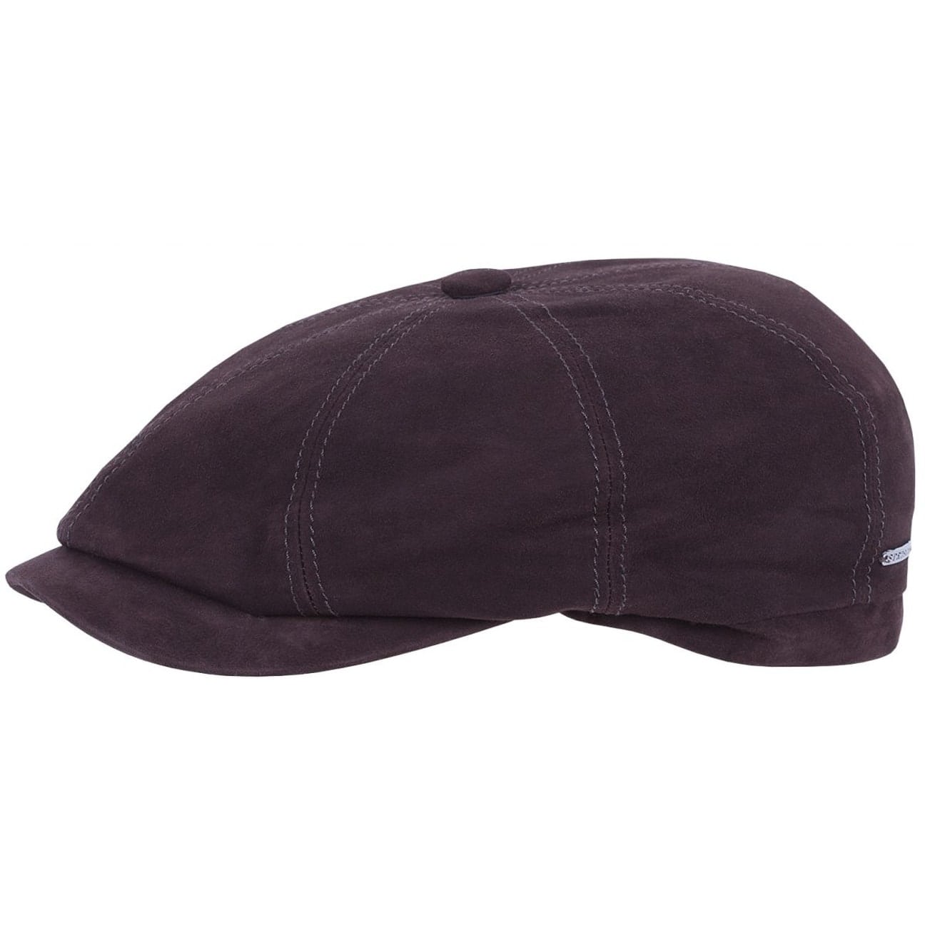 Hatteras Goat Suede Flat Cap by Stetson - 179,00