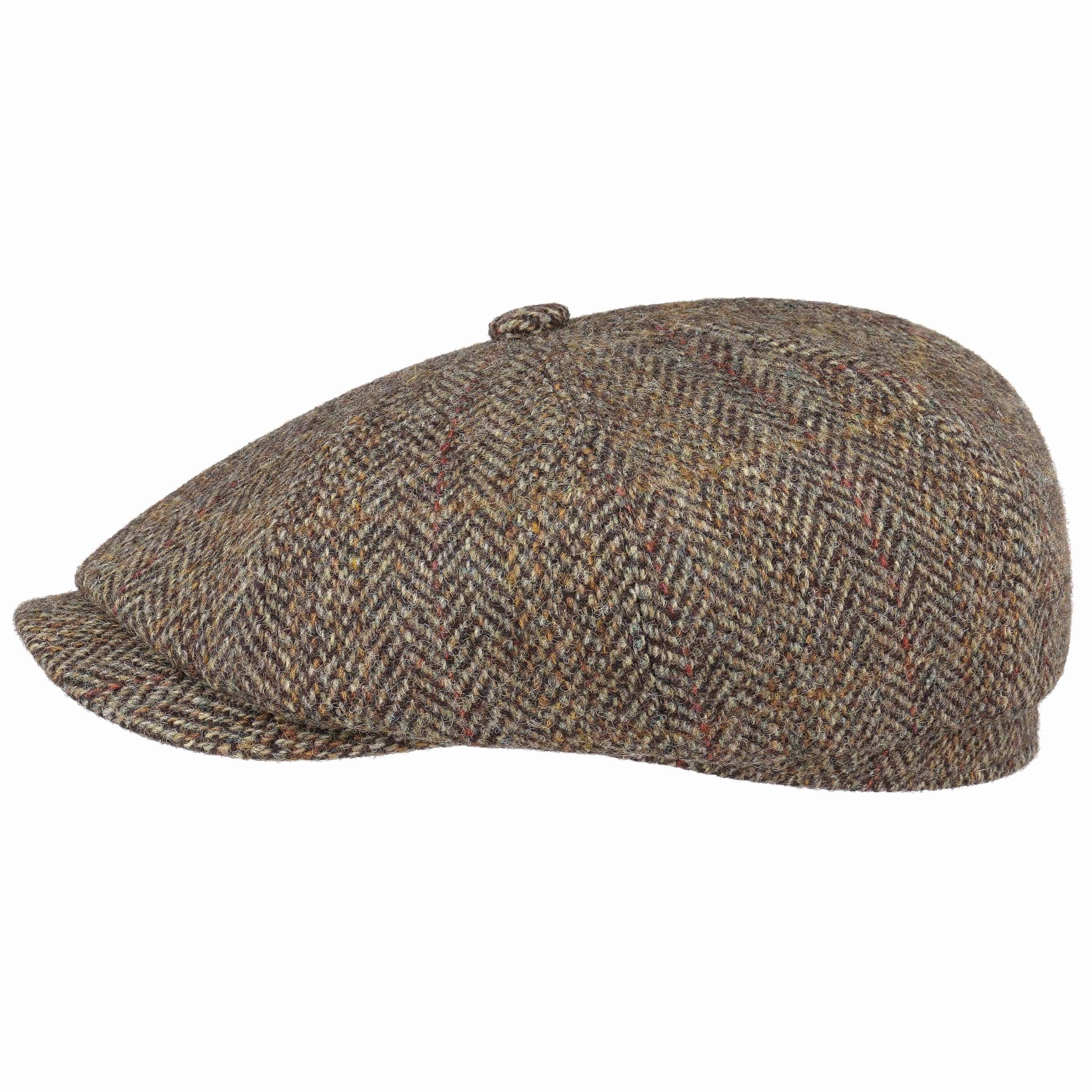 Hatteras Harris Tweed Wool Flat Cap by Stetson - 119,00
