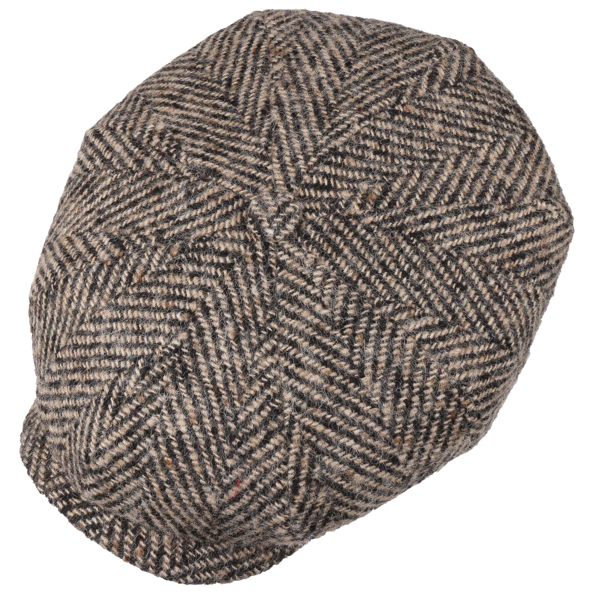 Hatteras Herringbone Flat Cap by Stetson - 129,00