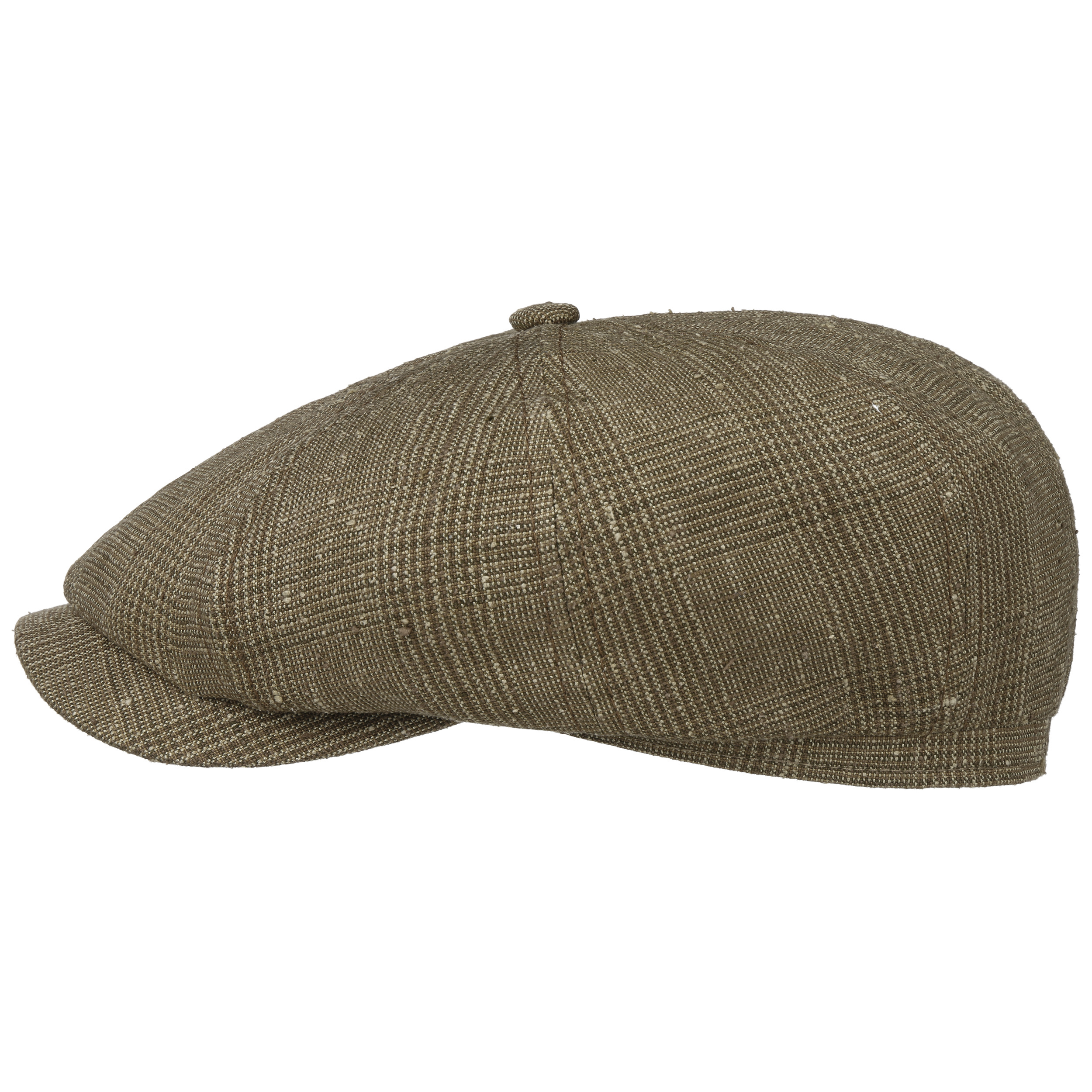 Hatteras Lightweight Checked Flat Cap by Stetson - 103,95