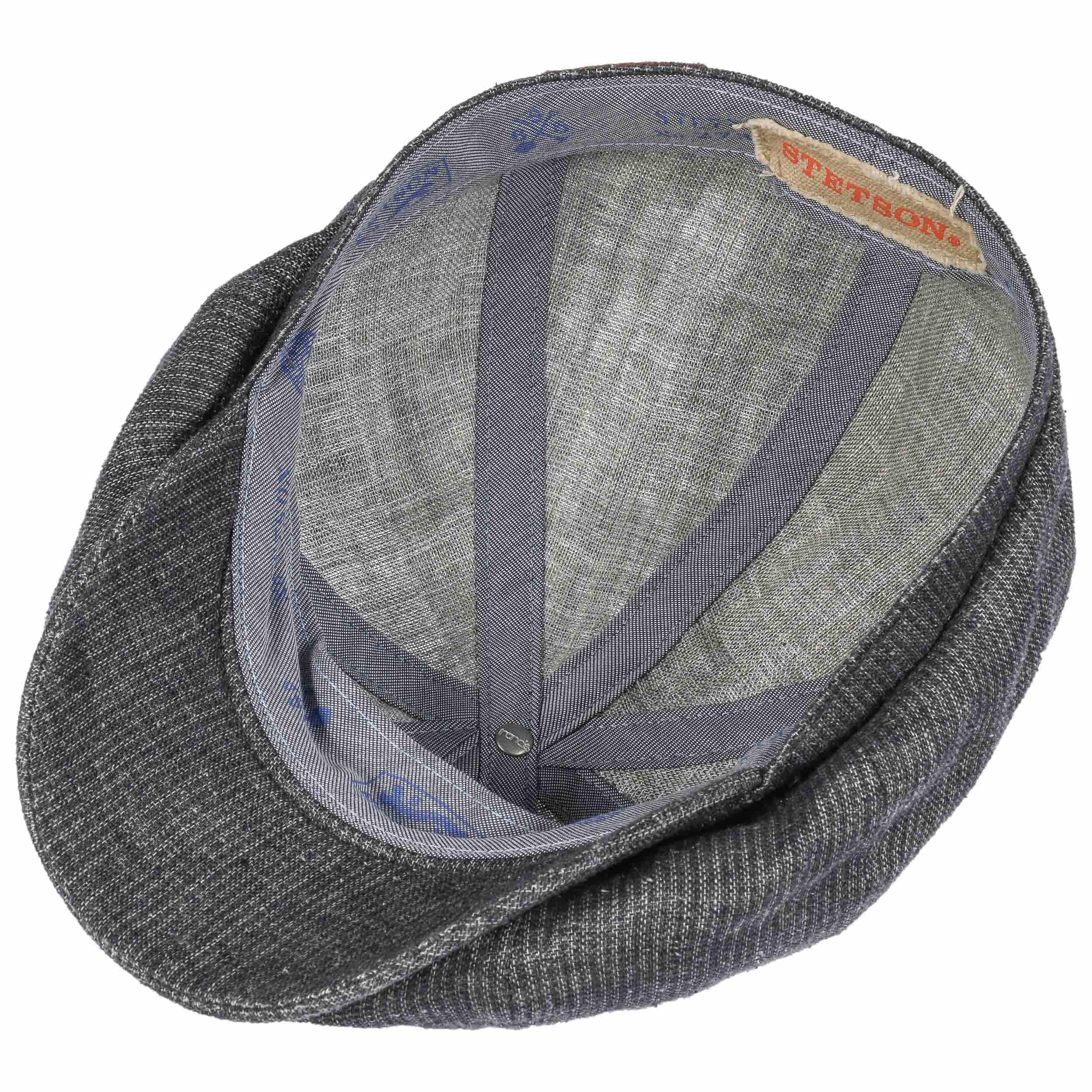 Hatteras Linen Silk Flat Cap by Stetson - 59,00