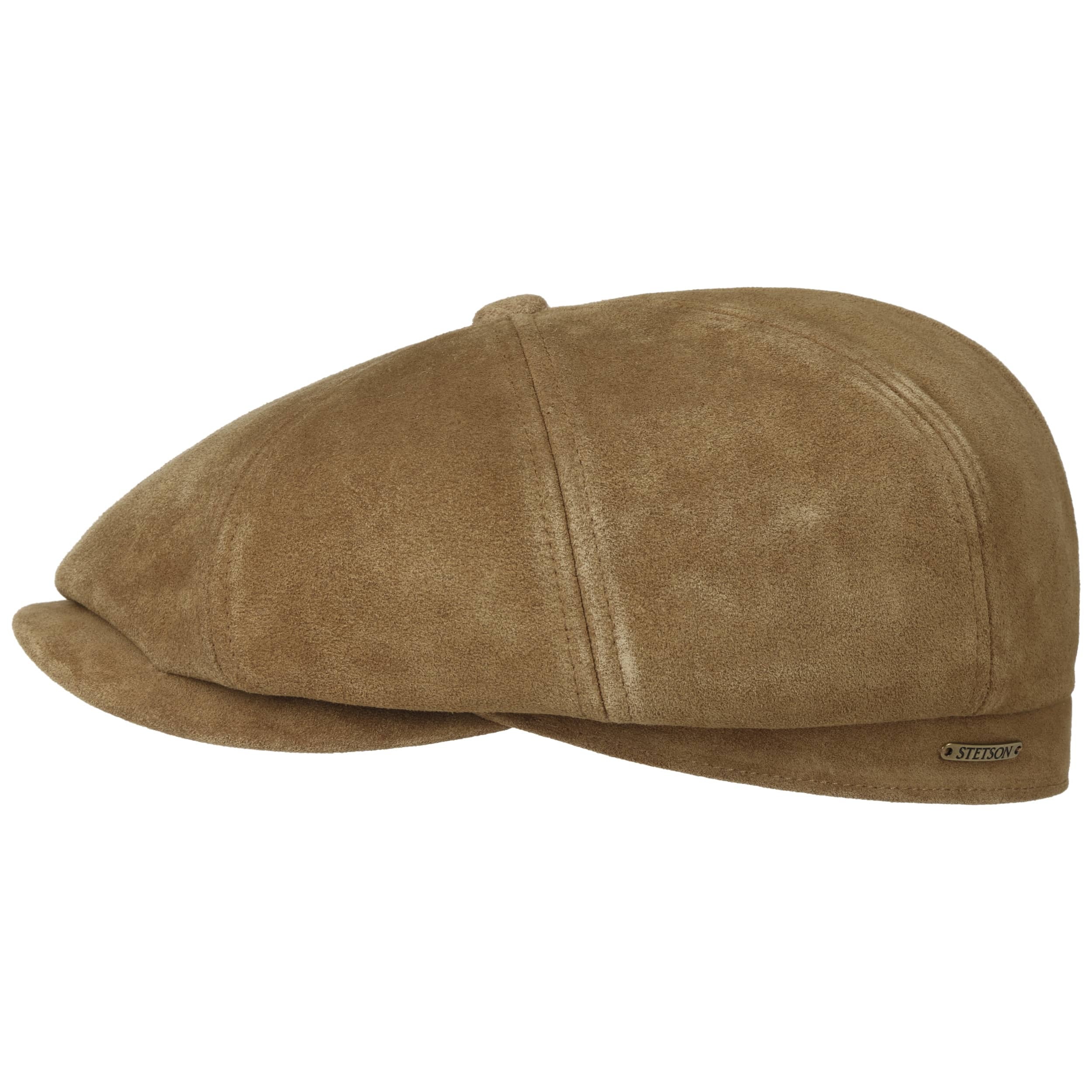 Hatteras New Calf Split Flat Cap by Stetson - 93,45