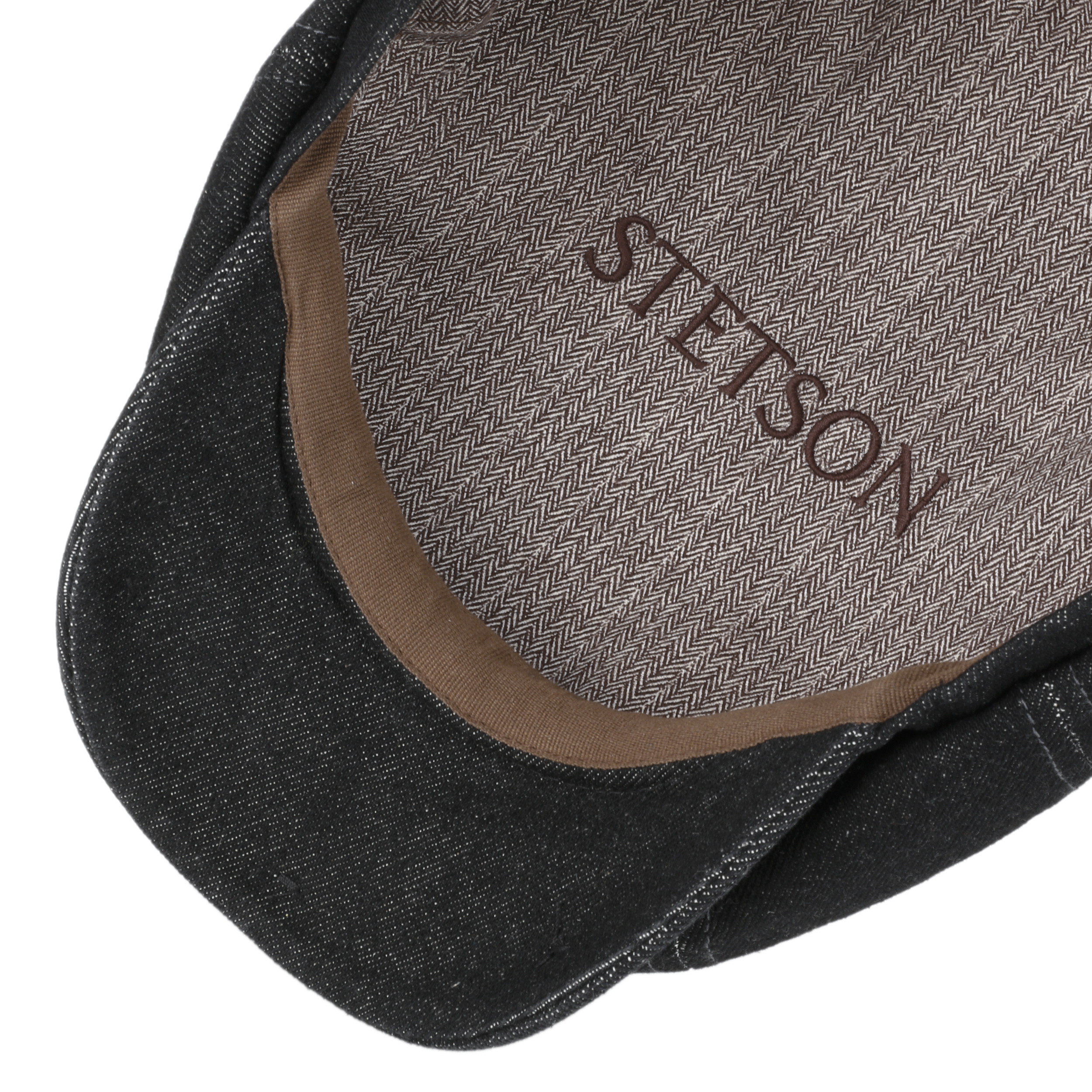 Hatteras Robust Denim Flat Cap by Stetson - 79,00