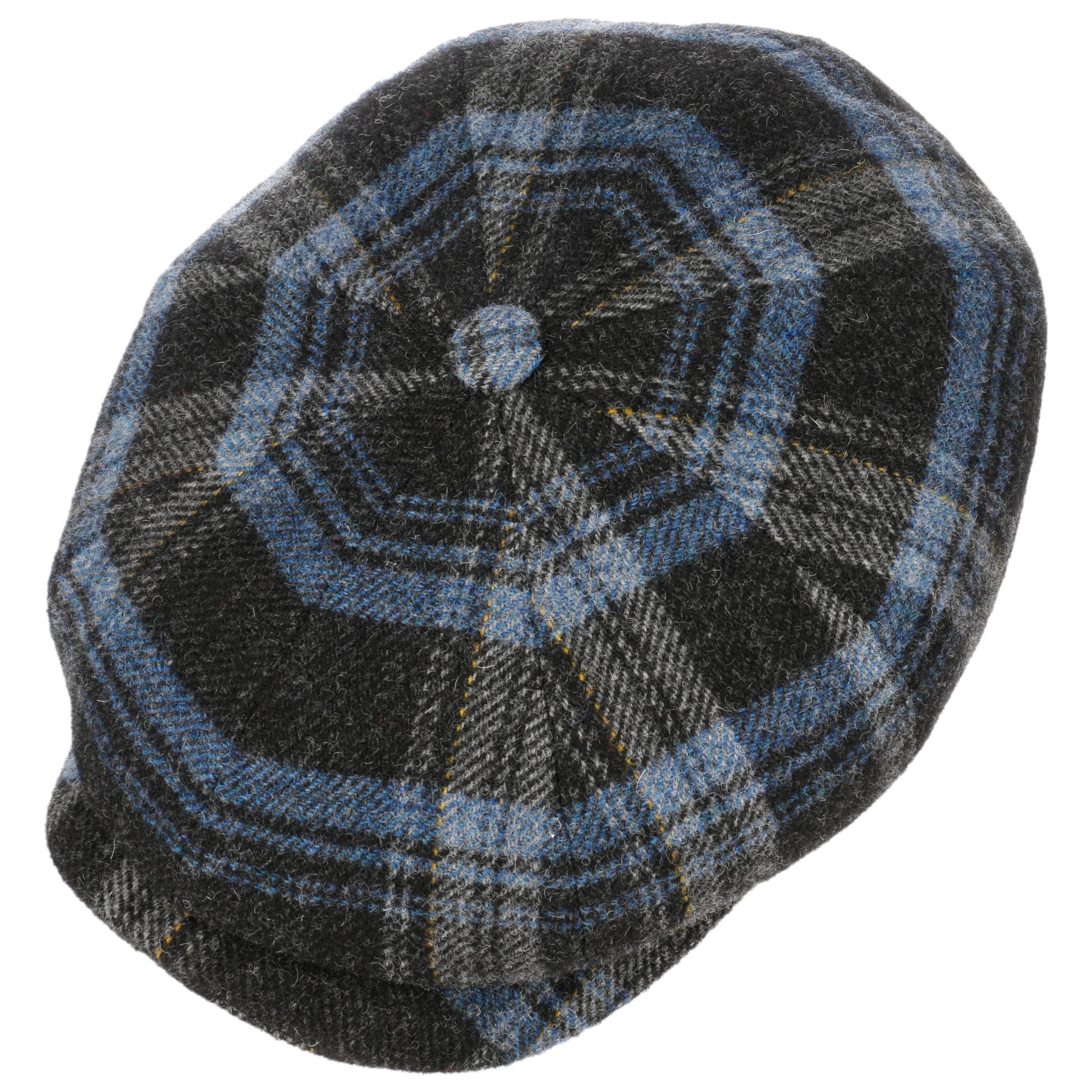Hatteras Shadow Plaid Flat Cap by Stetson - 124,95