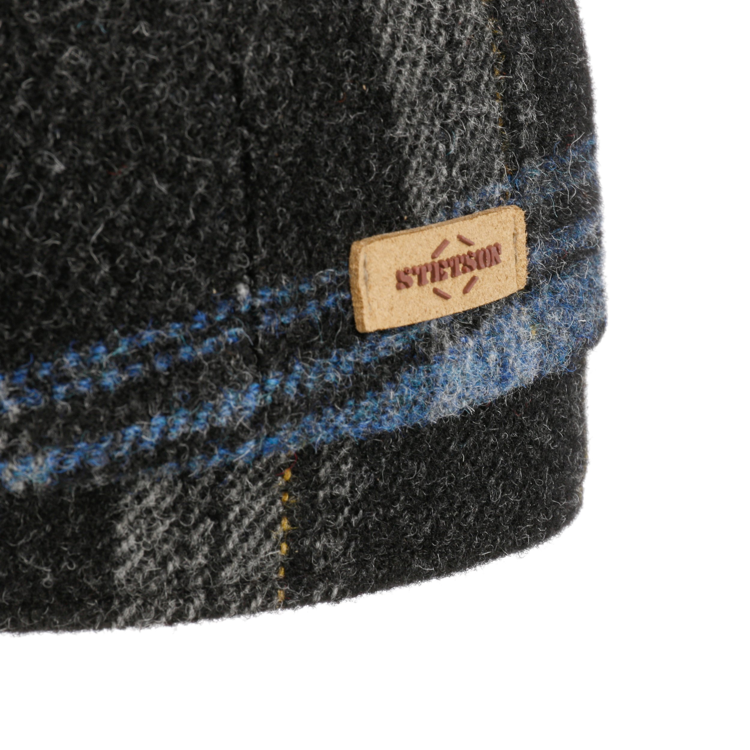 Hatteras Shadow Plaid Flat Cap by Stetson - 124,95