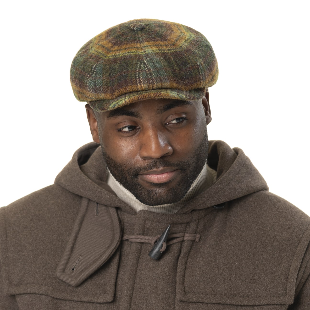 Hatteras Shetland Plaid Flat Cap by Stetson - 99,00