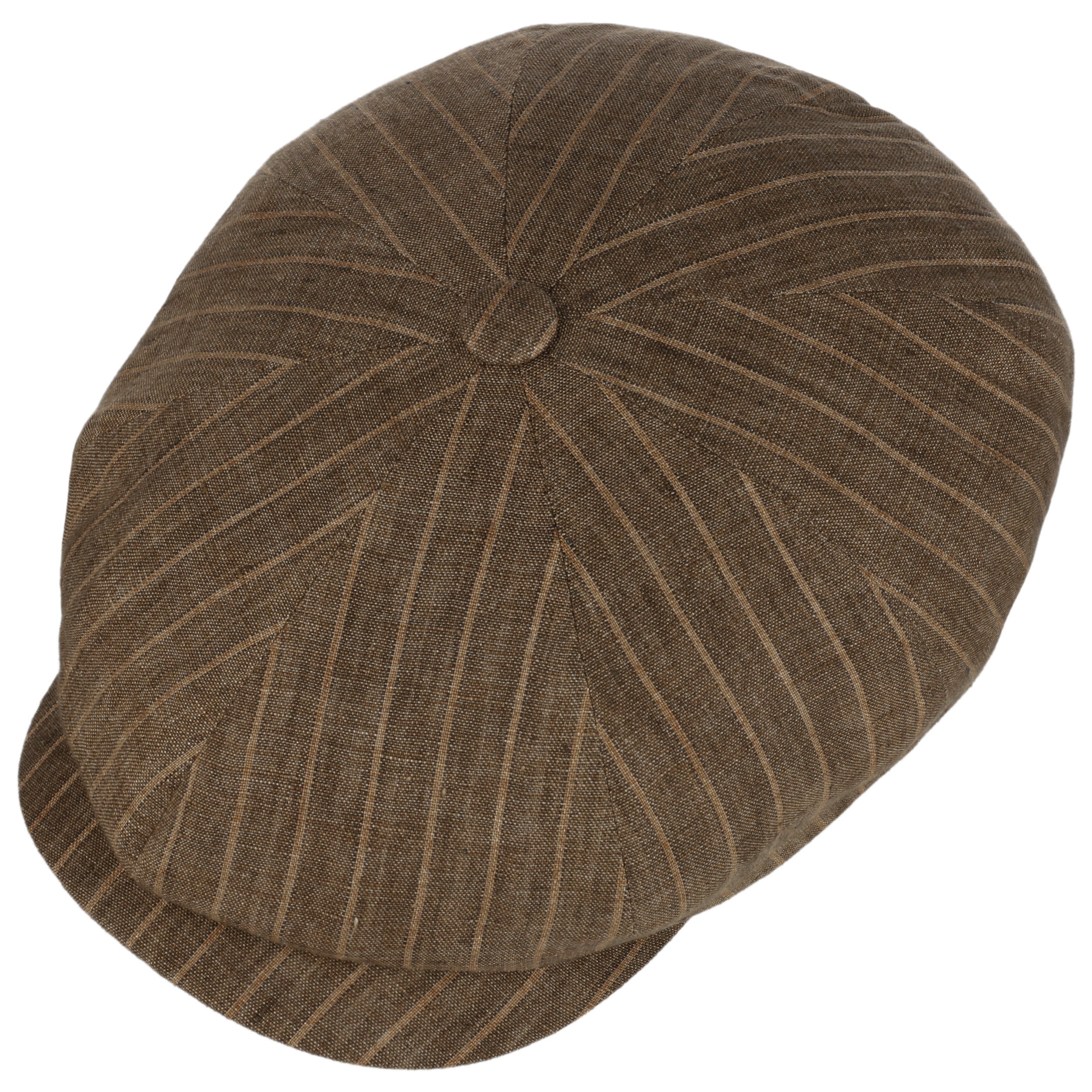 Hatteras Striped Linen Flat Cap by Stetson - 99,00
