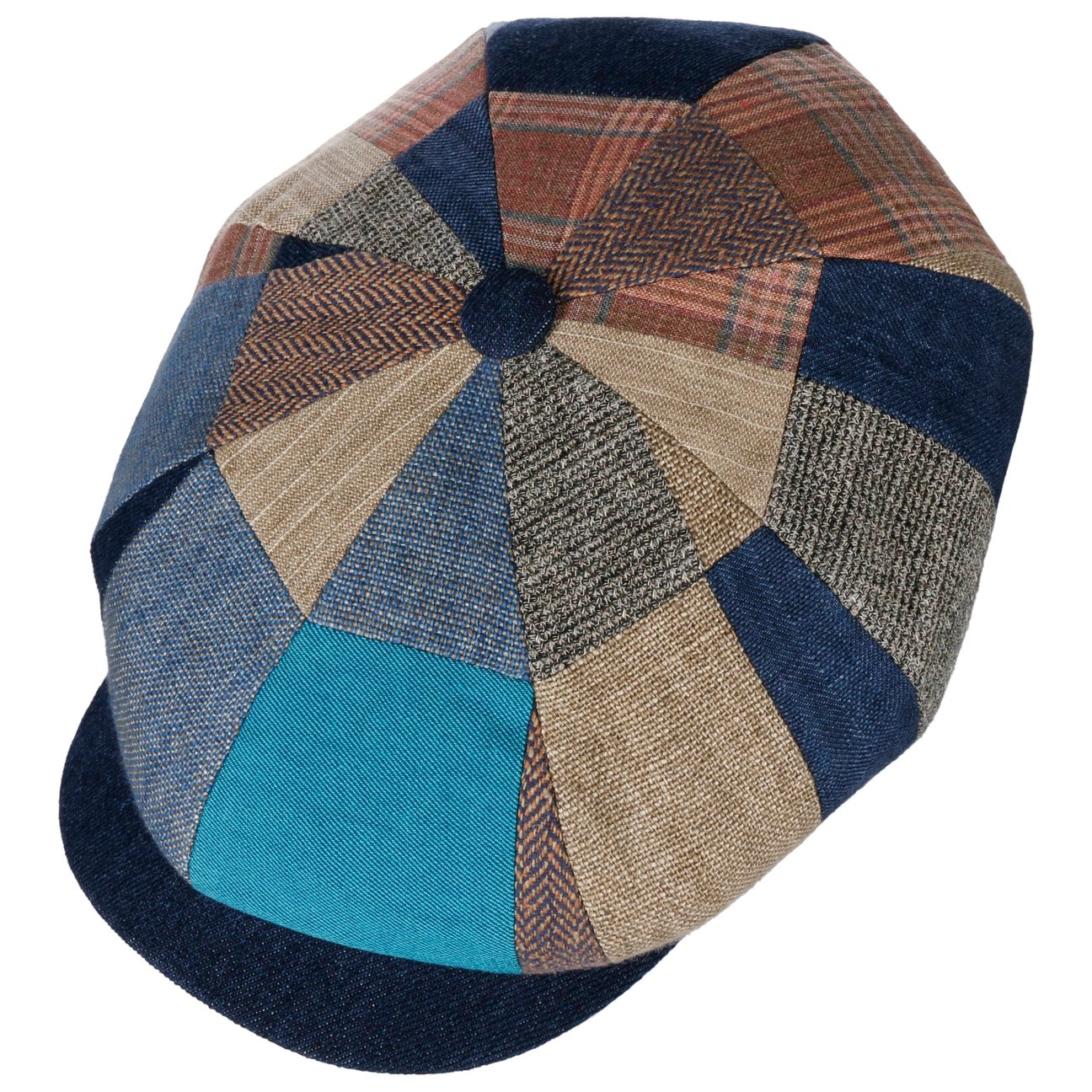Hatteras Summer Patchwork Flat Cap by Stetson - 79,00