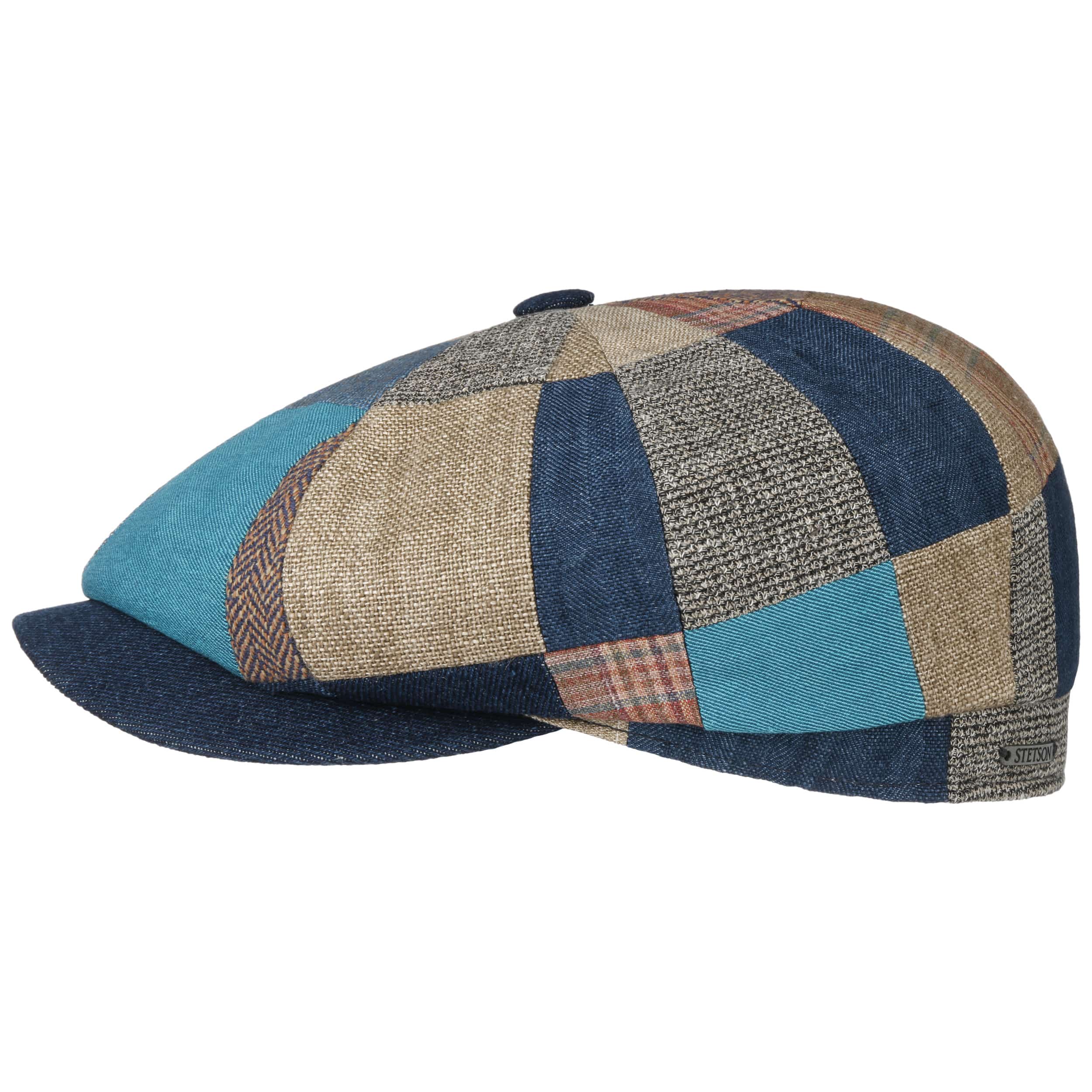 Hatteras Summer Patchwork Flat Cap by Stetson - 68,25