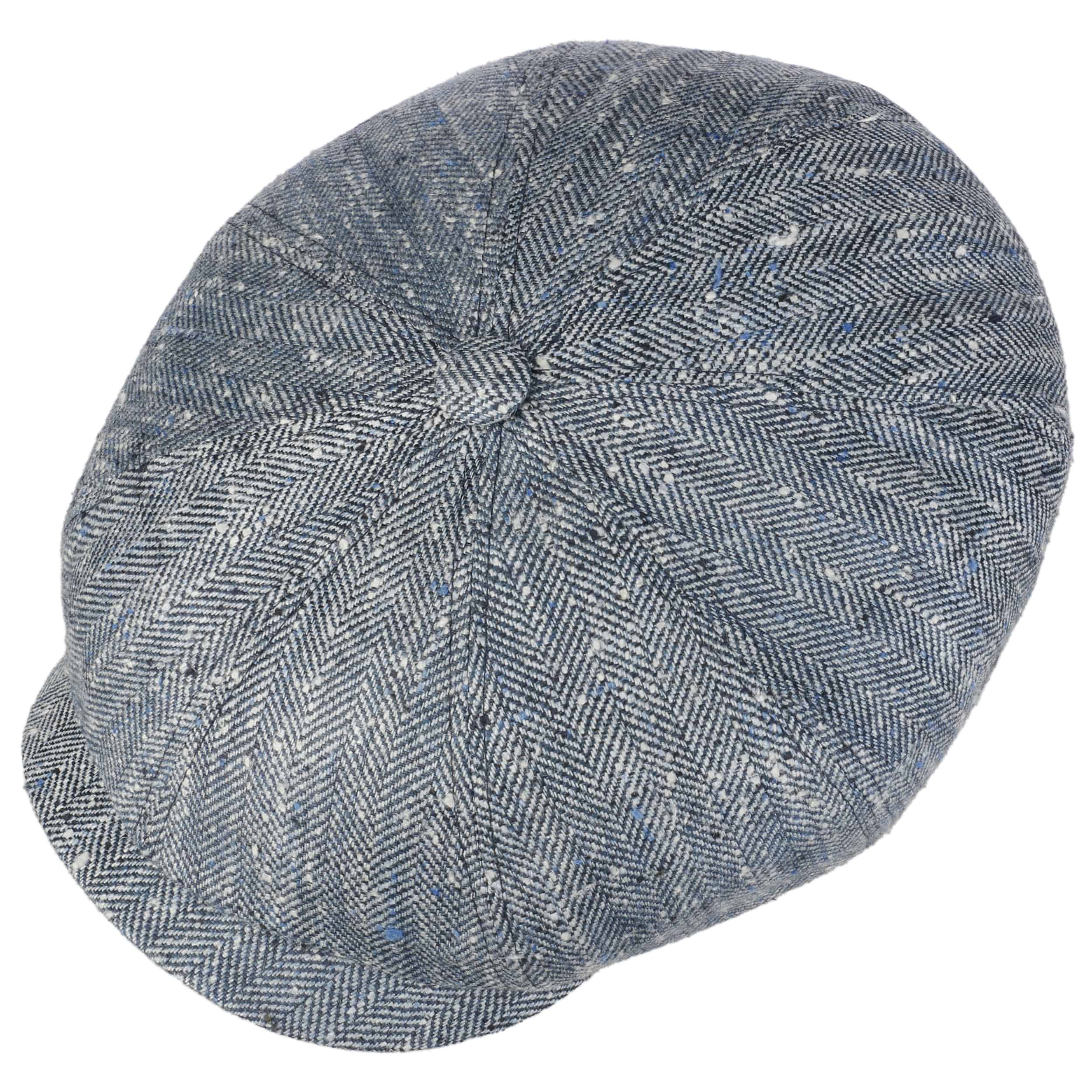 Hatteras Tweed Herringbone Flat Cap by Stetson - 135,45