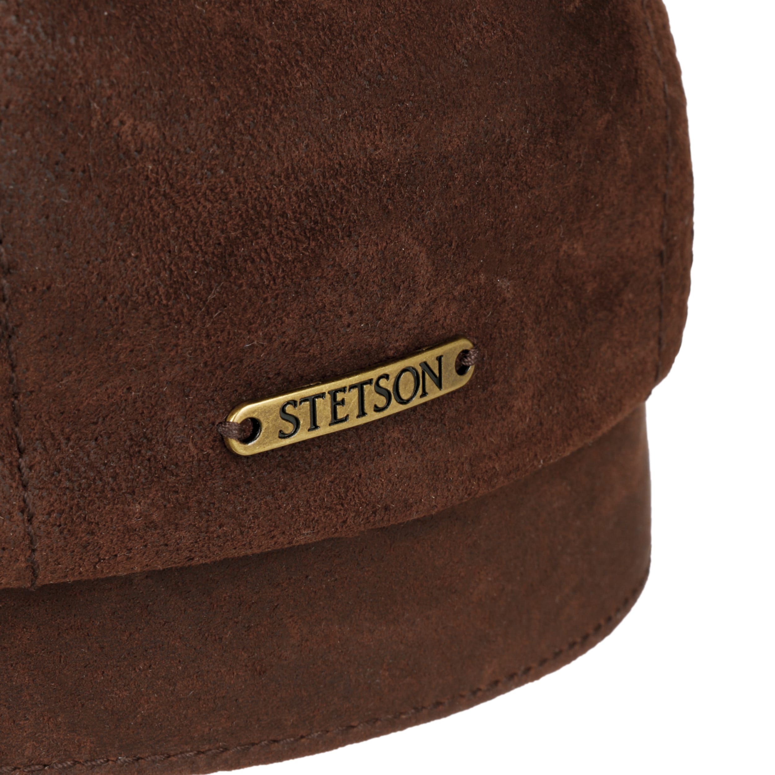 Hatteras Uni Pigskin Flat Cap by Stetson - 159,00