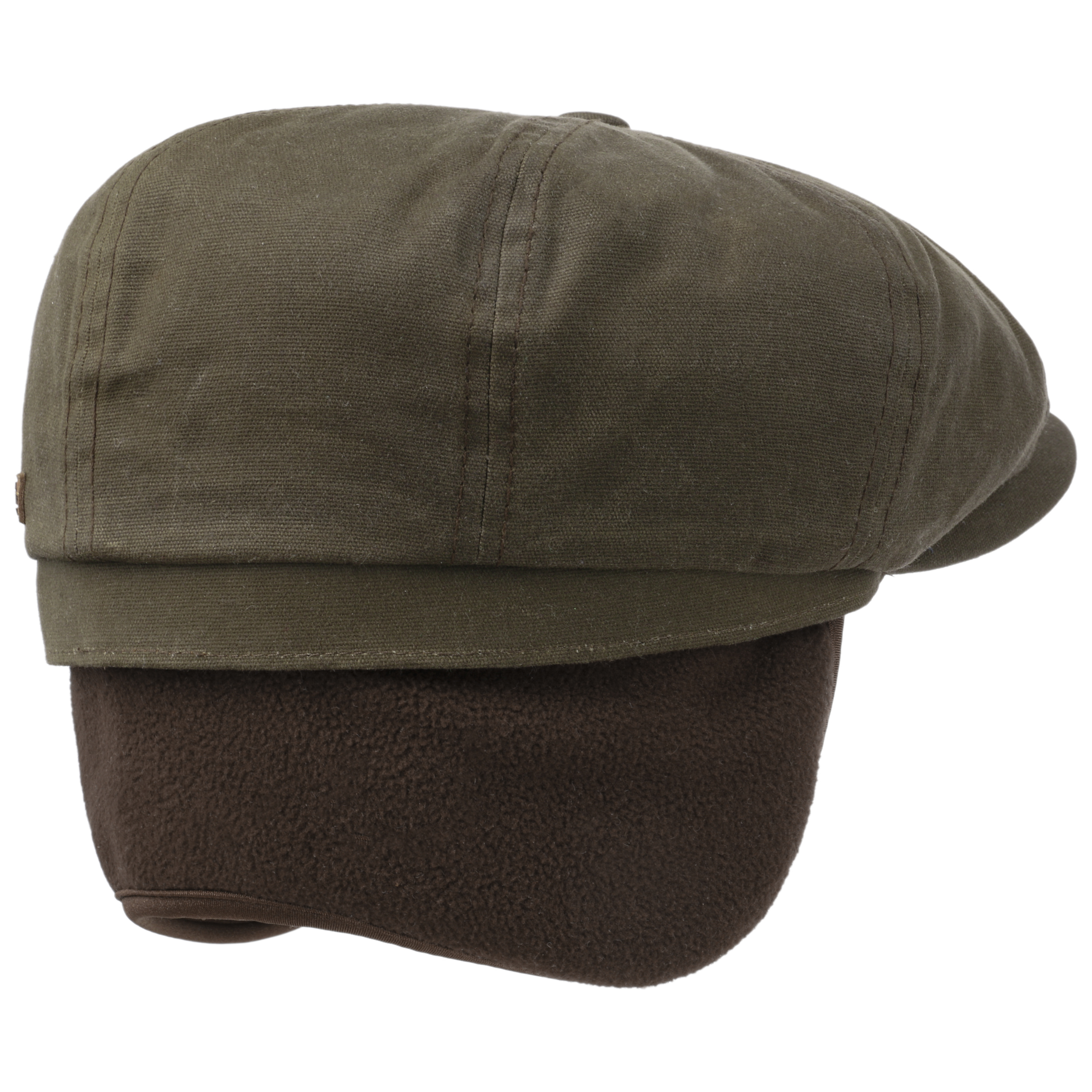 Hatteras Wax Flat Cap with Ear Flaps by Stetson - 82,95