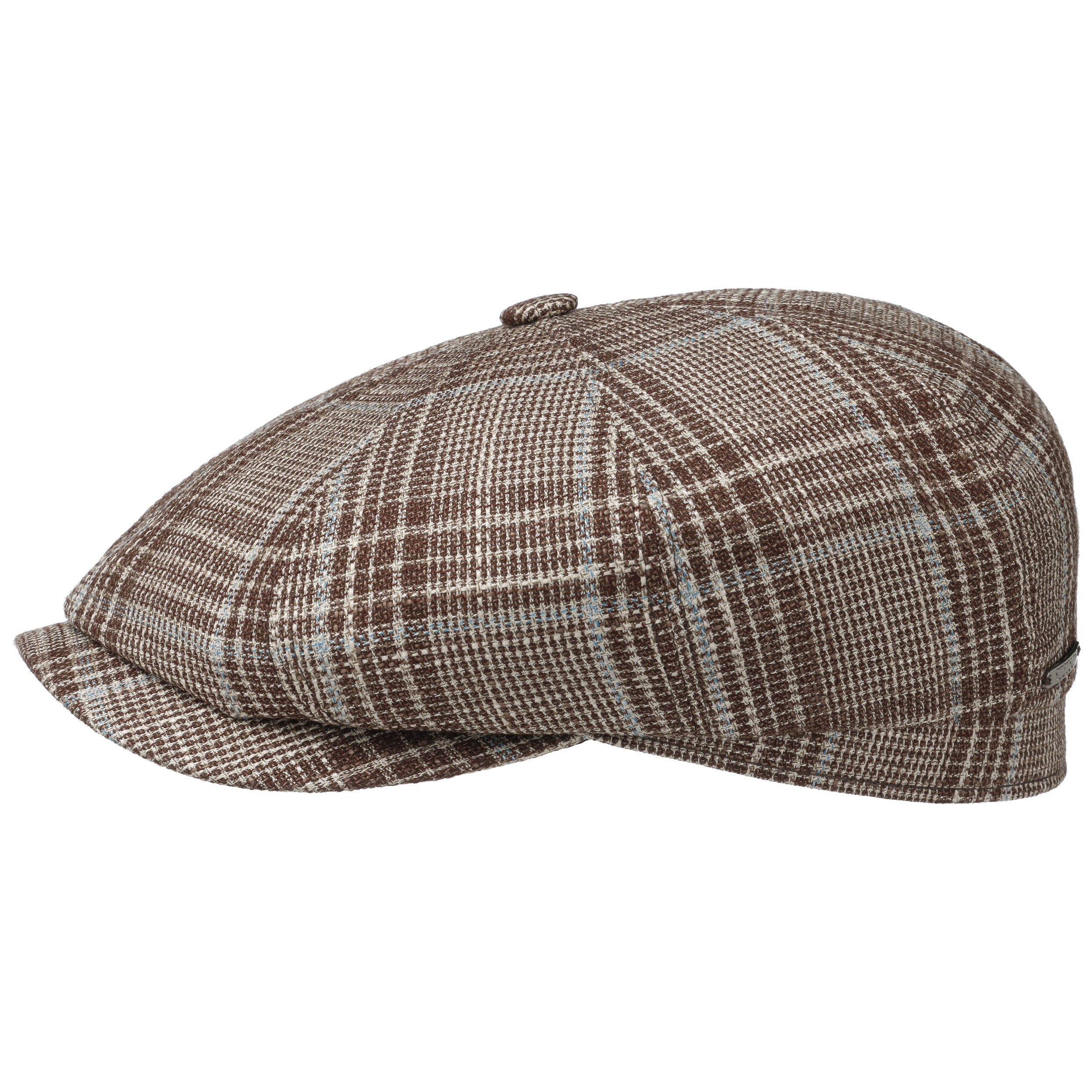 Hatteras Wool Silk Check Flat Cap by Stetson --> Shop Hats, Beanies ...