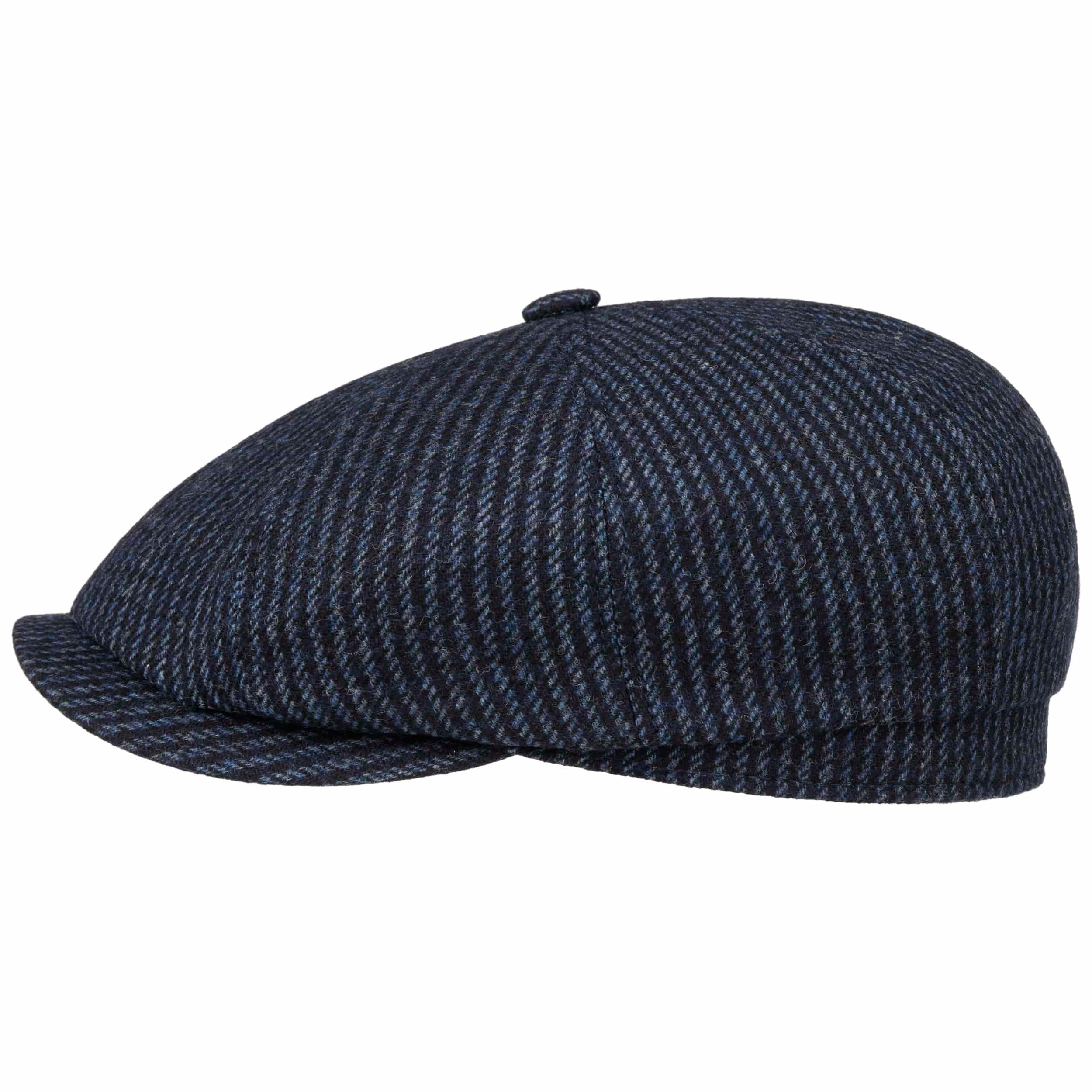 Hatteras Woolen Stripe Flat Cap by Stetson - 175,95