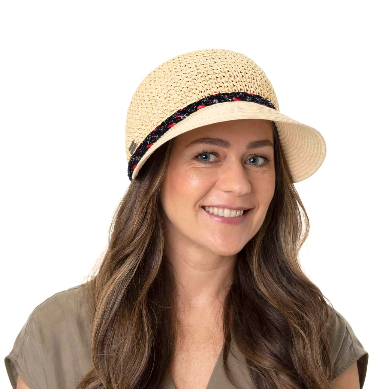Helene Visor Straw Cap by Betmar - 33,95