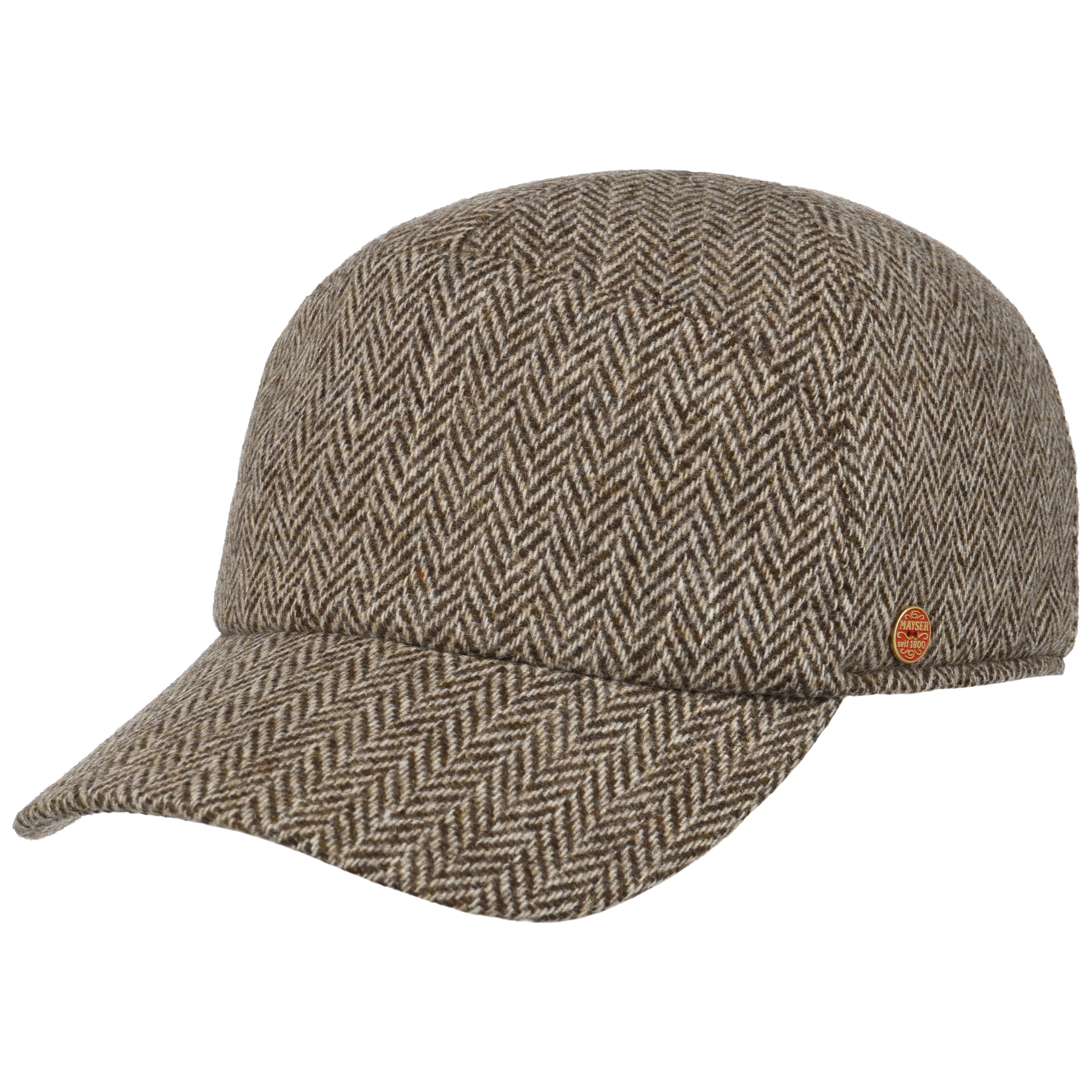 Herringbone Cap with Ear Flaps by Mayser - 144,95