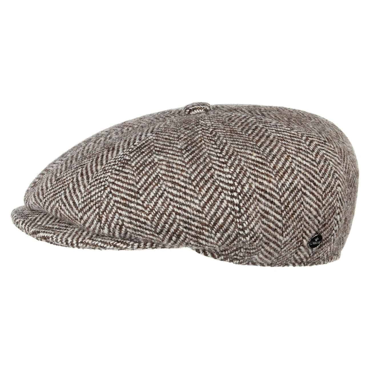 Herringbone Flat Cap by Lierys - 62,95