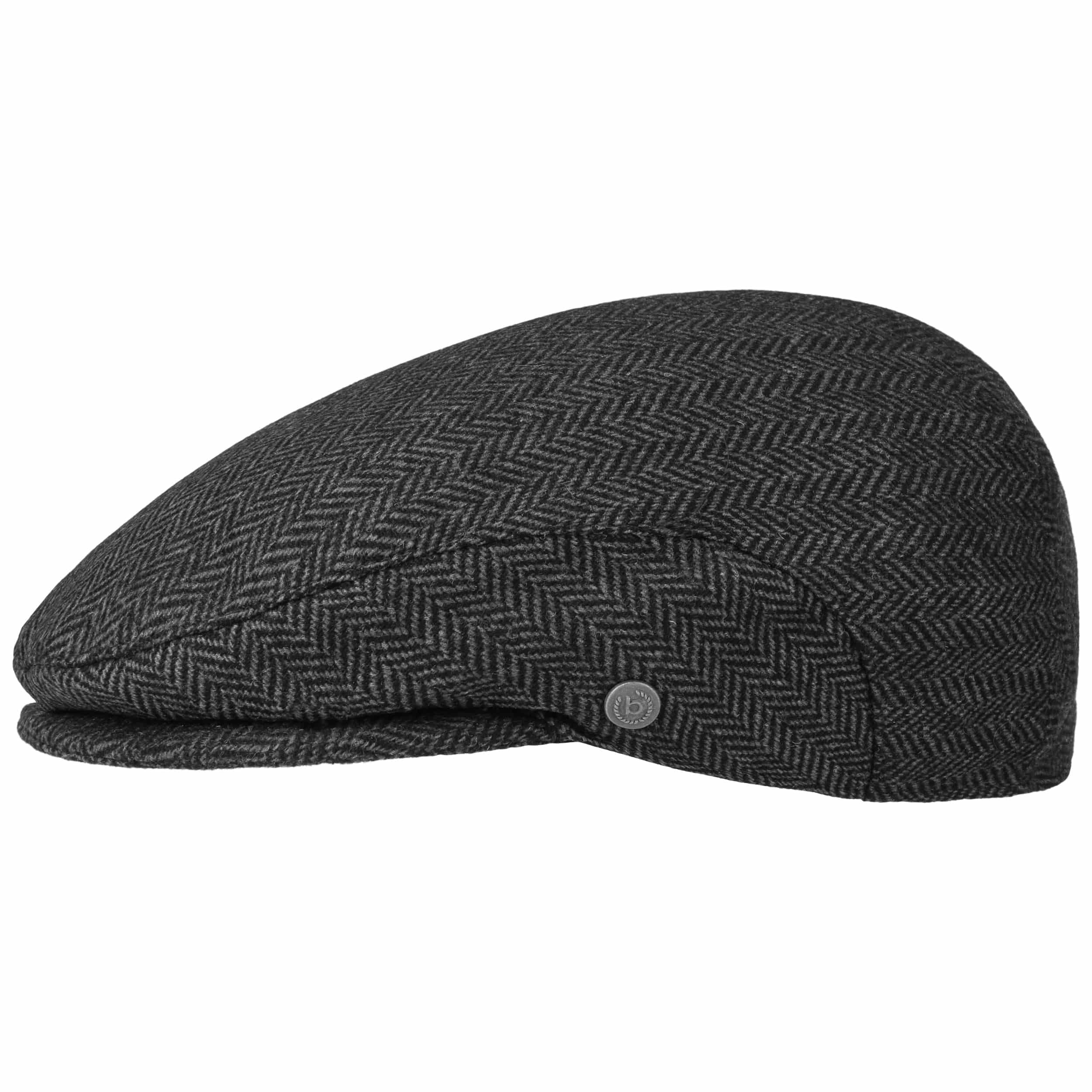 Herringbone Flat Cap with Ear Flaps by bugatti - 56,95