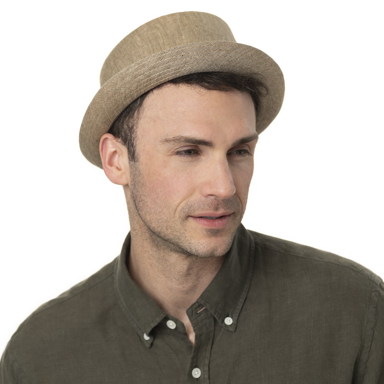 Herringbone Pork Pie Cloth Hat by Lierys - 103,95