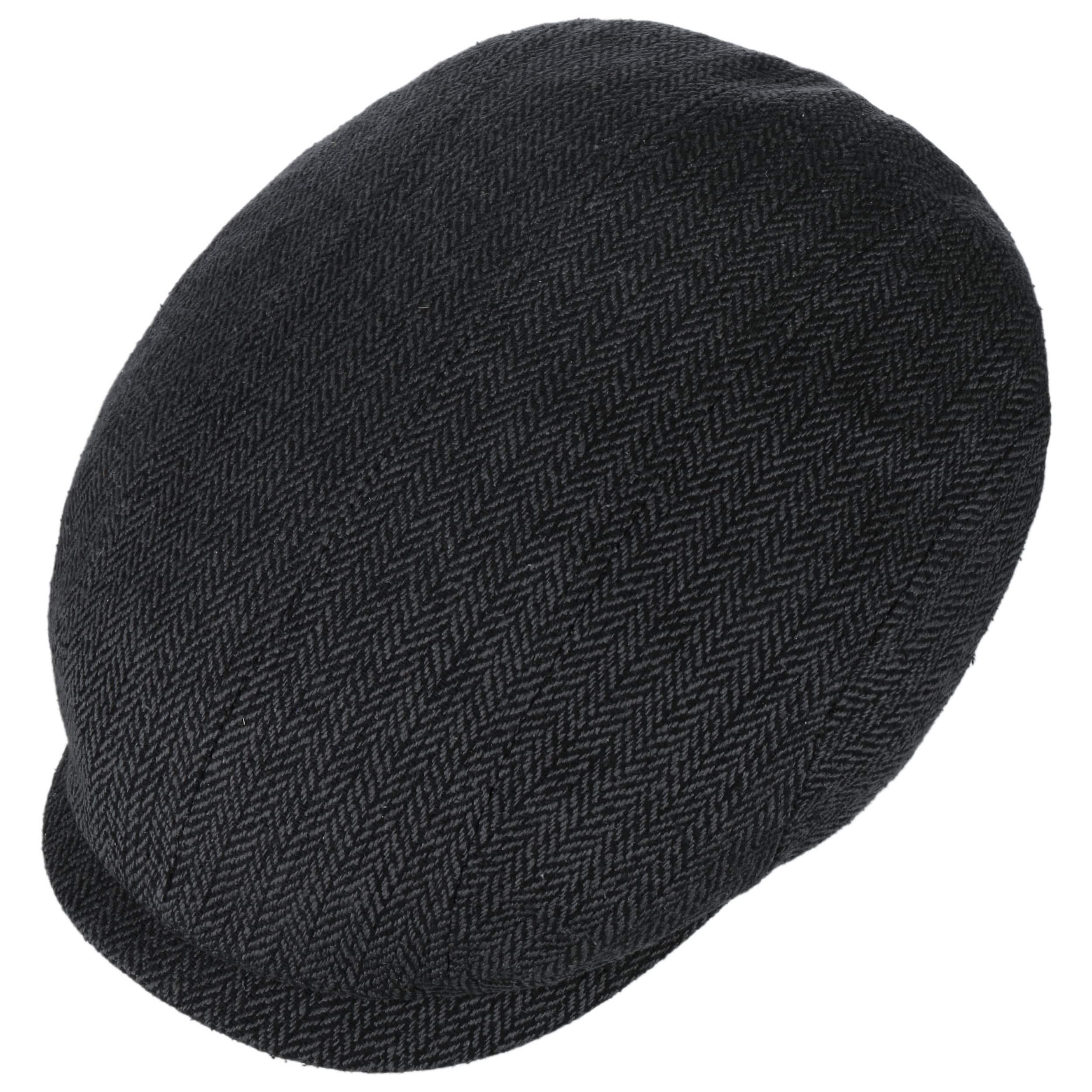 Herringbone Silk Driver Flat Cap by Stetson - 93,45