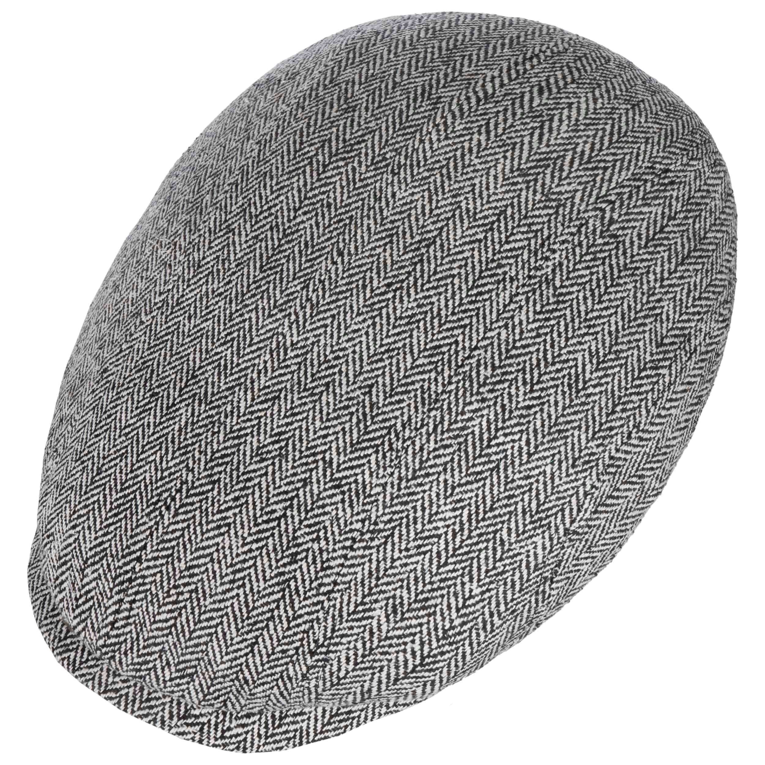 Herringbone Silk Driver Flat Cap by Stetson - 93,45