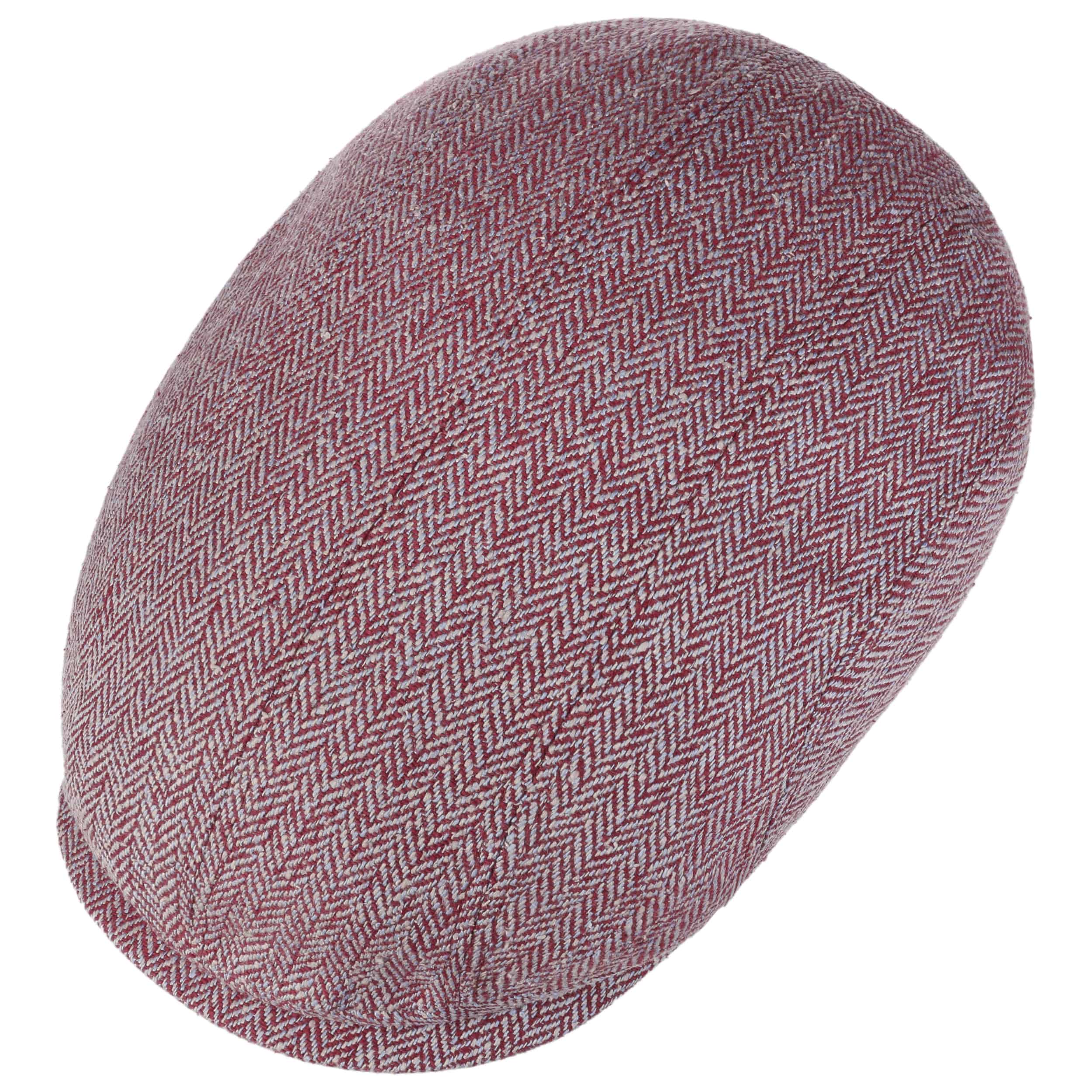 Herringbone Silk Driver Flat Cap by Stetson - 93,45