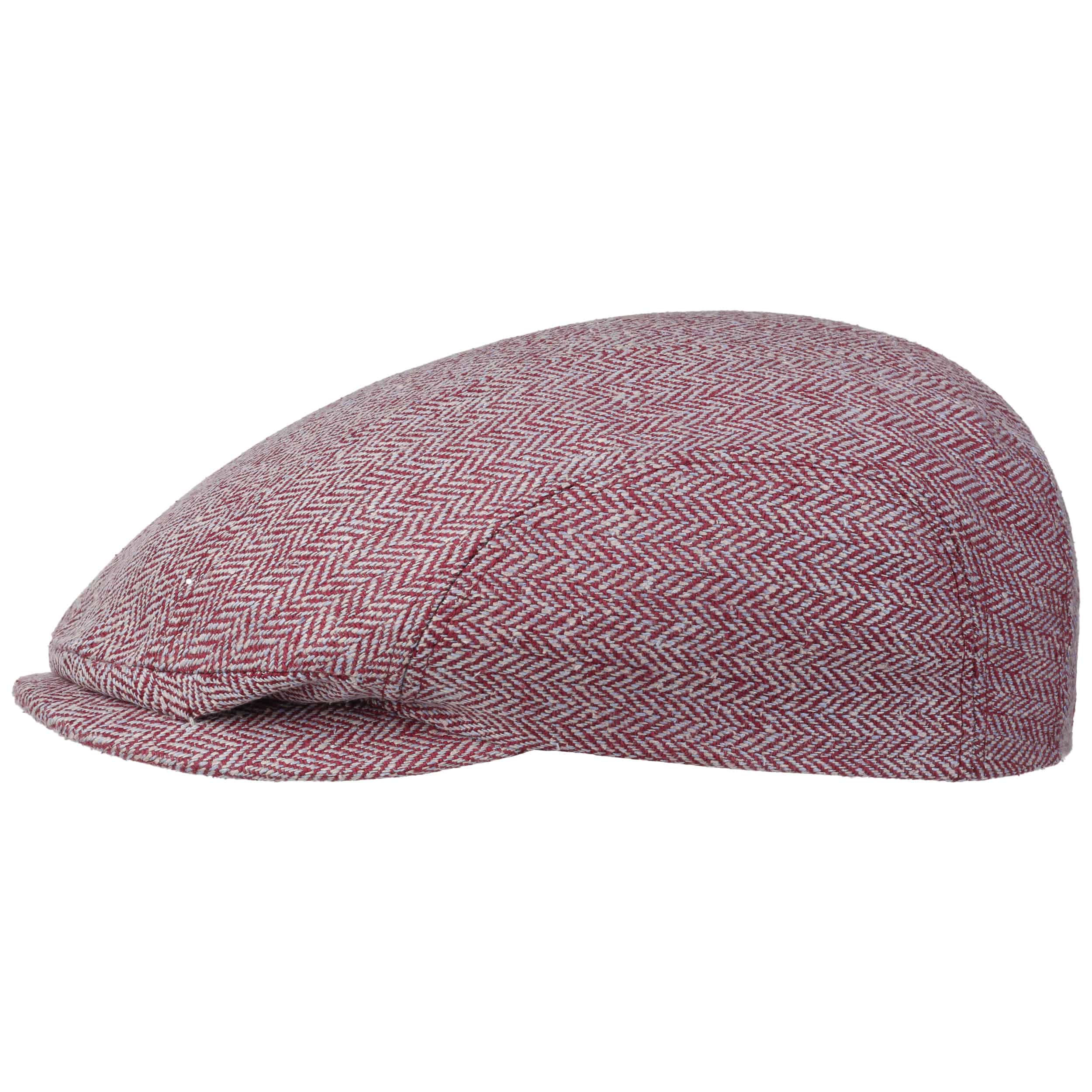 Herringbone Silk Driver Flat Cap by Stetson - 93,45