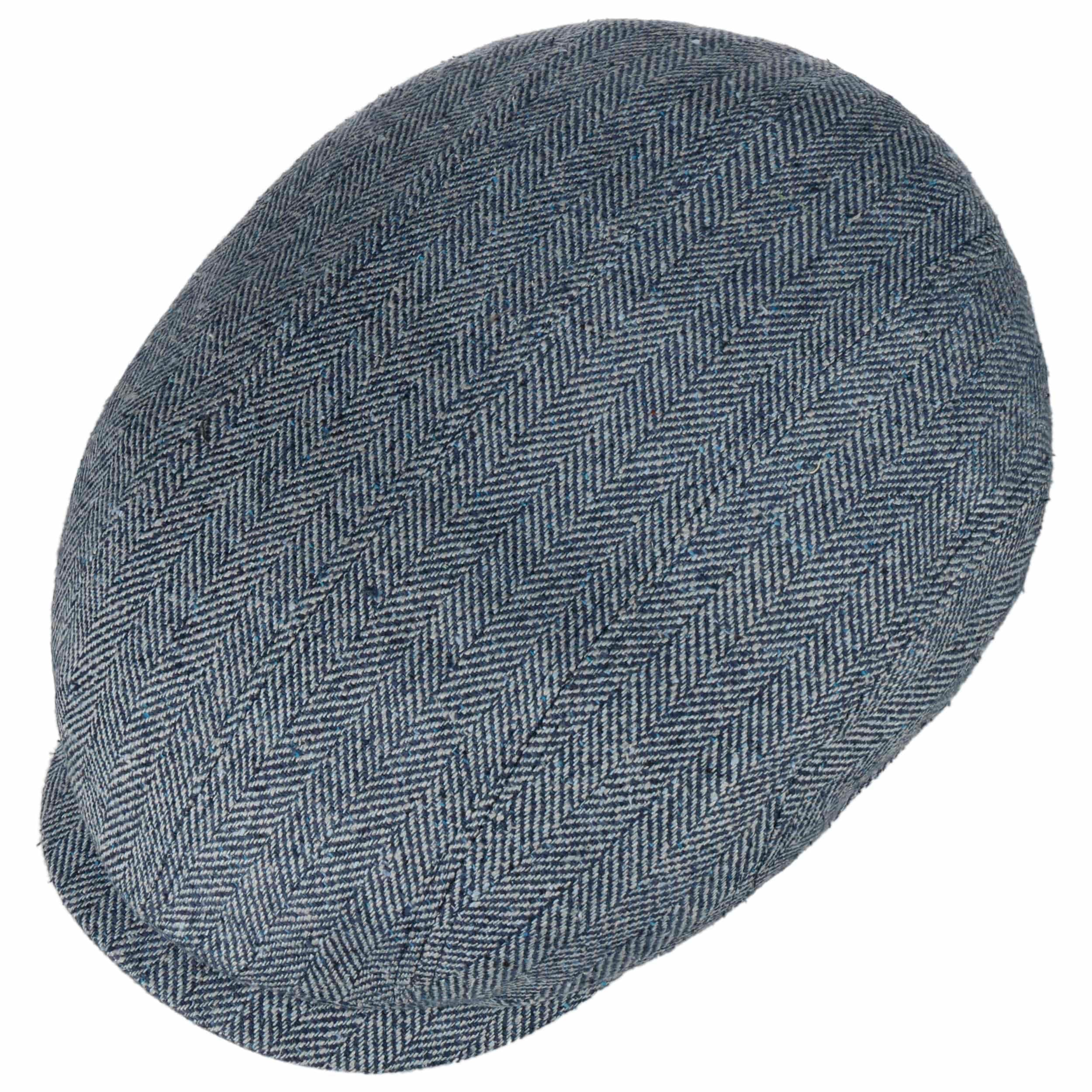 Herringbone Silk Driver Flat Cap by Stetson - 93,45
