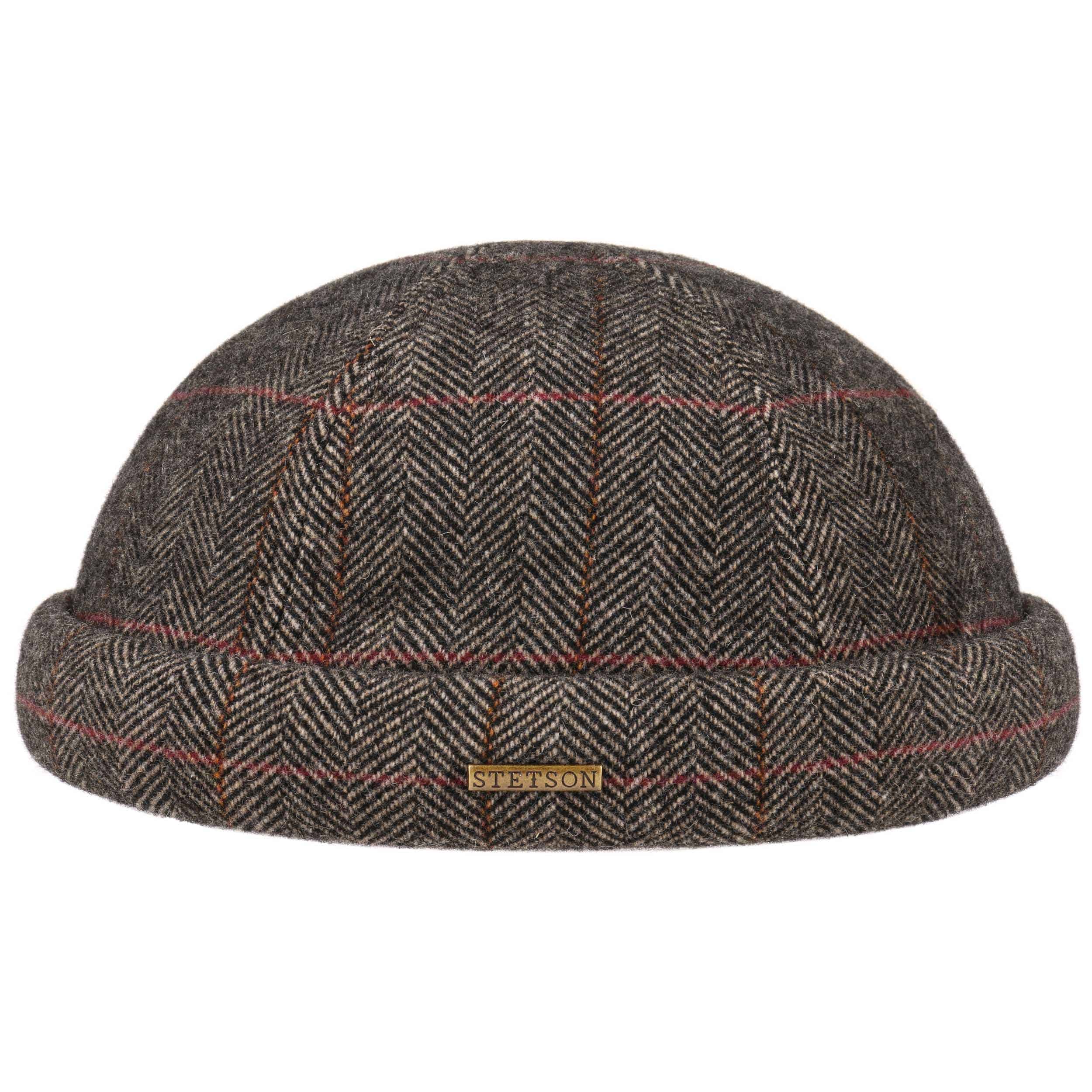 Herringbone Wool Docker Hat by Stetson - 49,00