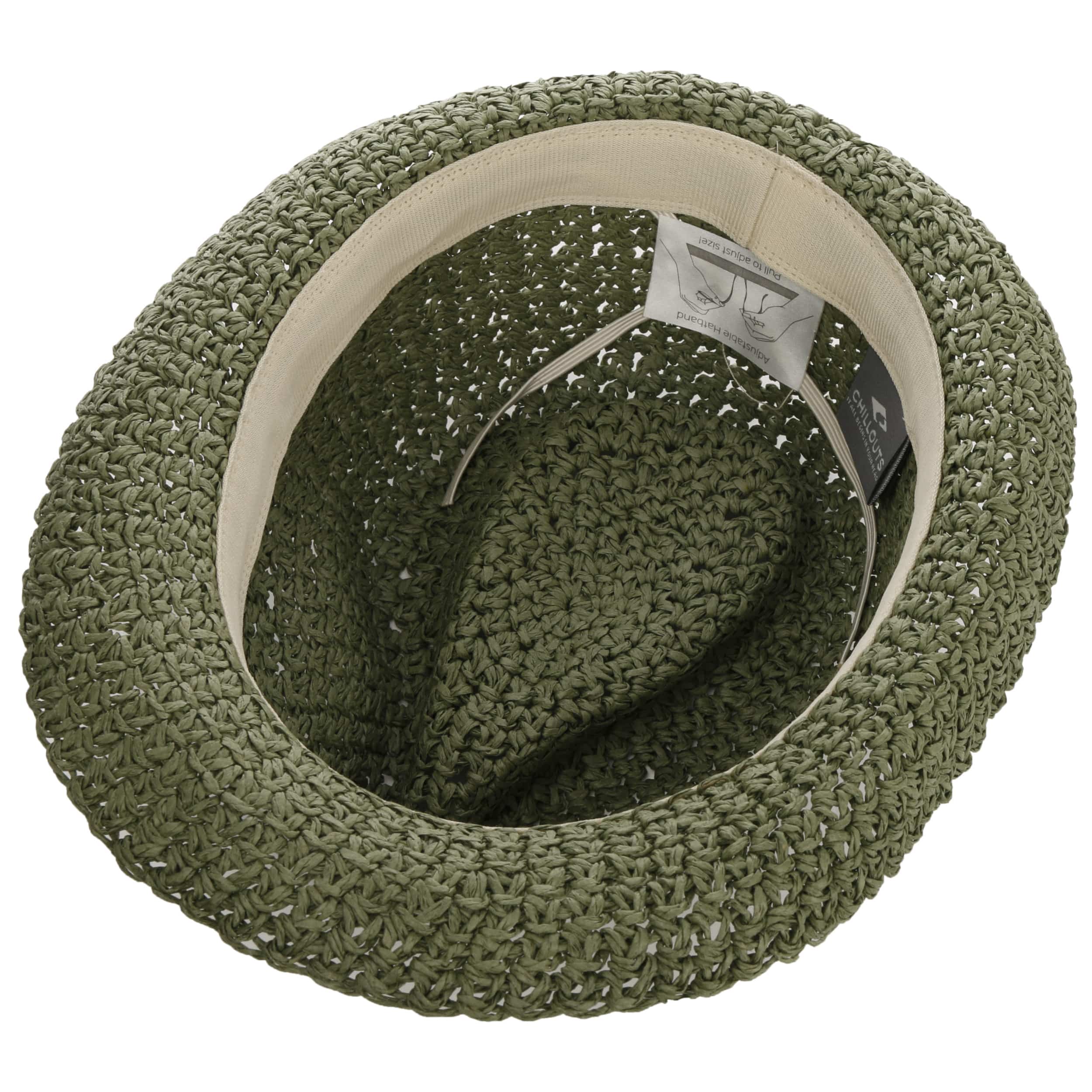 Honalo Trilby Crochet Straw Hat by Chillouts - 37,95