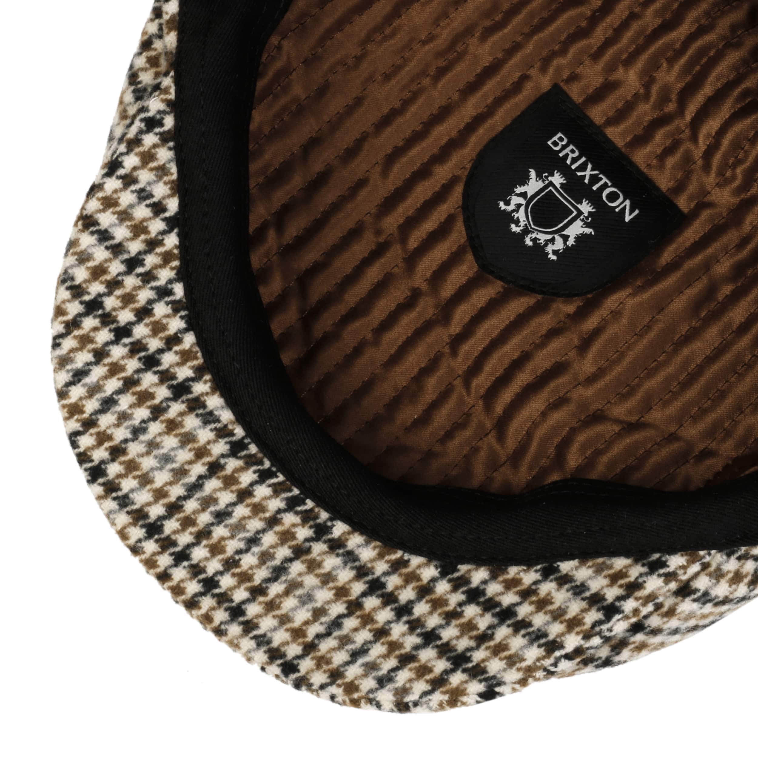Hooligan New Houndstooth Flat Cap by Brixton - 53,95