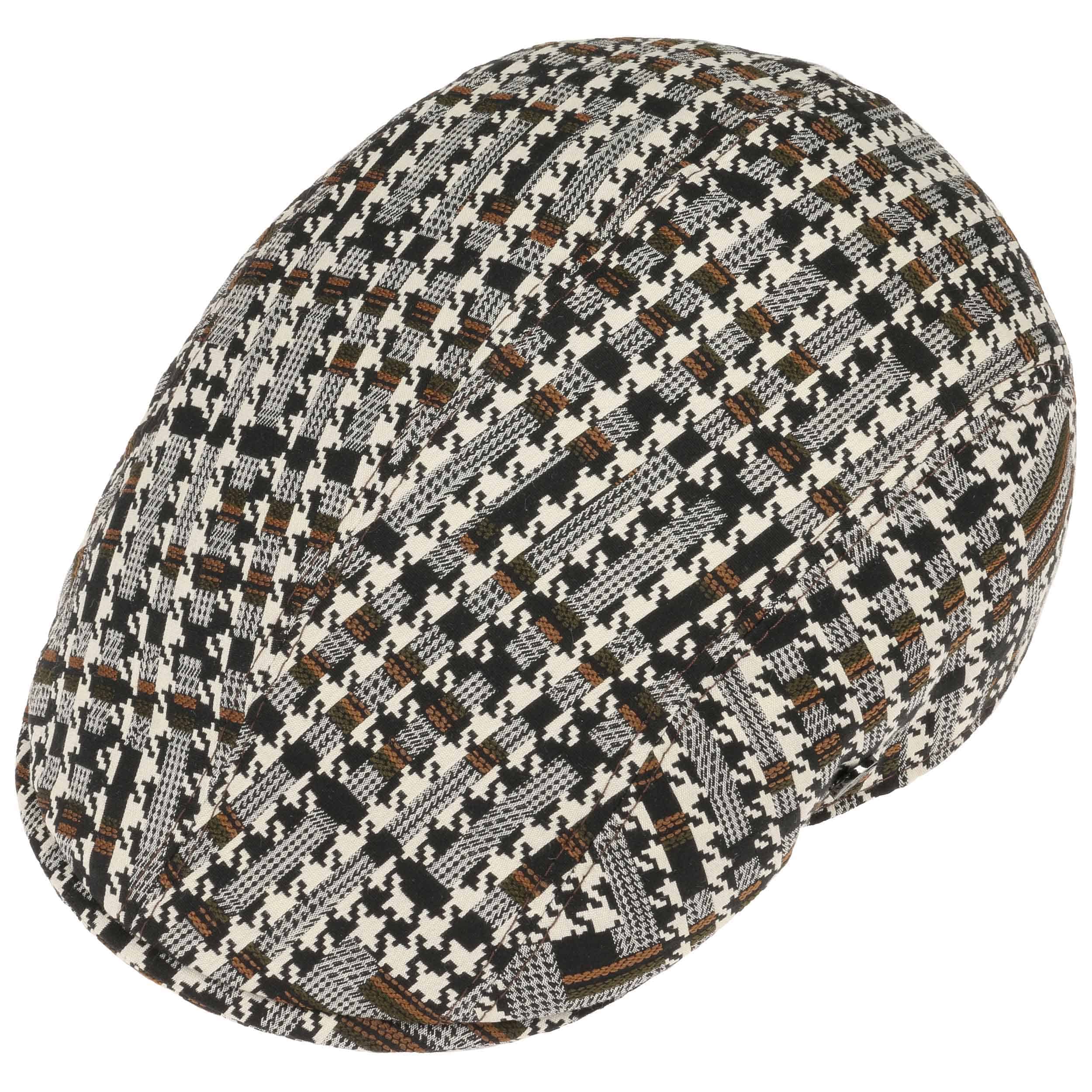 Houndstooth Stripe Flat Cap by Lierys - 65,95
