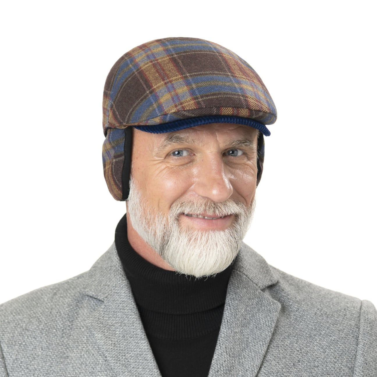 Ionio Flat Cap with Ear Flaps by Alfonso D’Este - 76,95