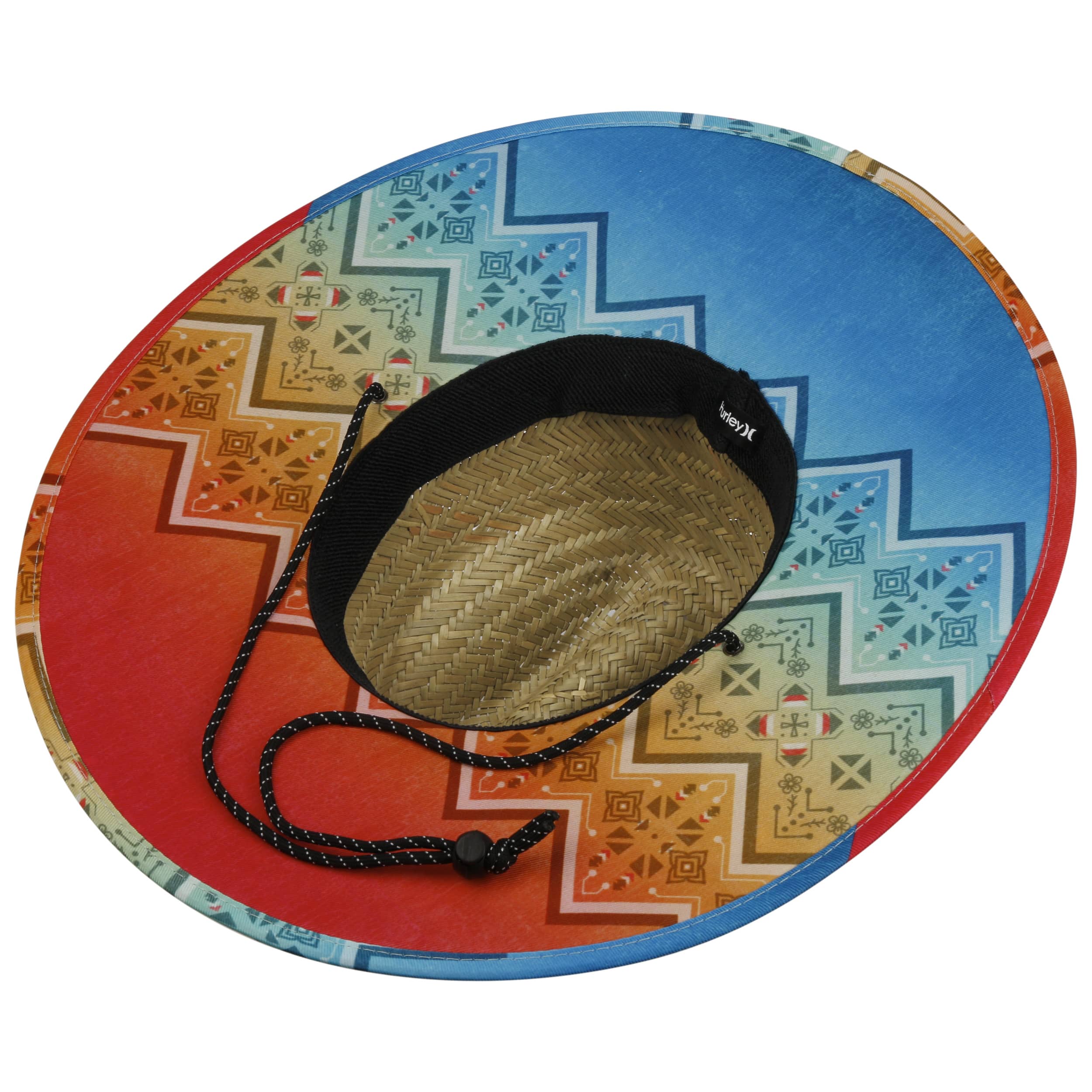 Java Coloured Edge Straw Hat by Hurley - 42,95