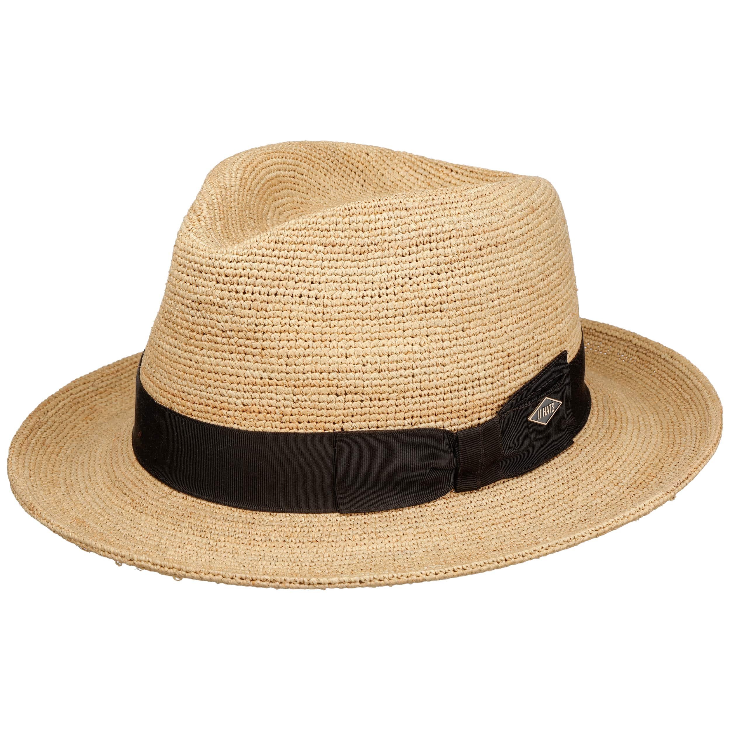 Javamo Crochet Fedora Raffia Hat by JJ Hats - 165,95