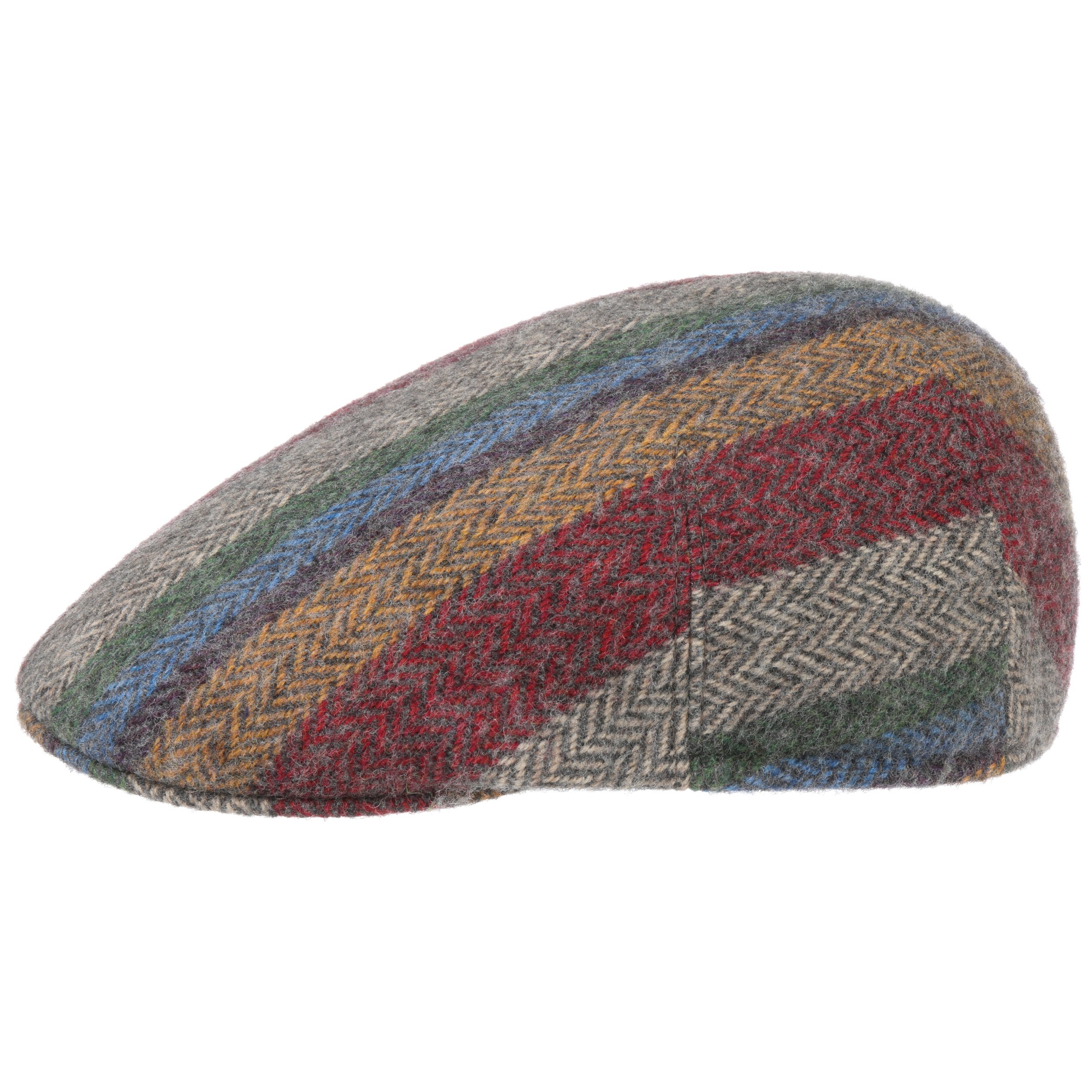 John Hanly Multicolour Flat Cap with Ear Flaps - 65,95